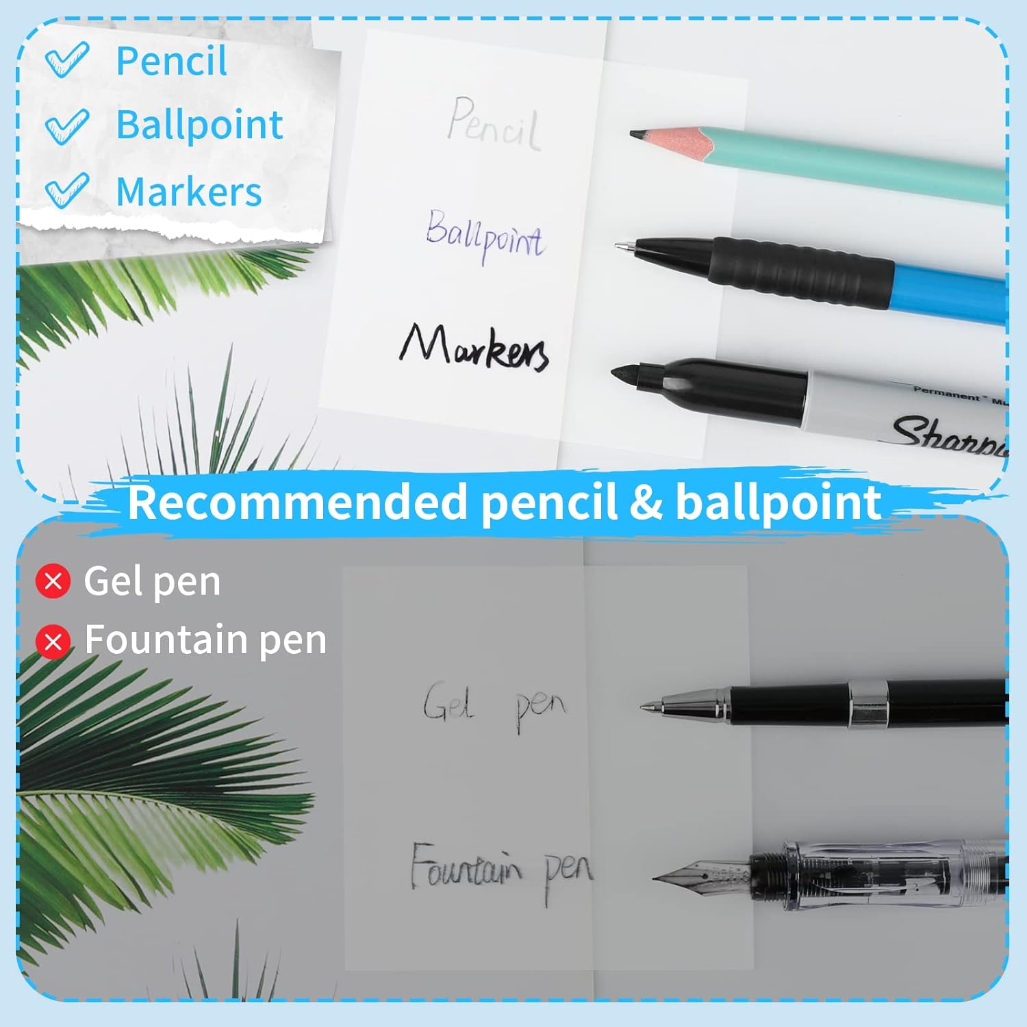 Buy 600PCS Transparent Sticky Notes, Multiple Sizes Clear Post It Notes ...