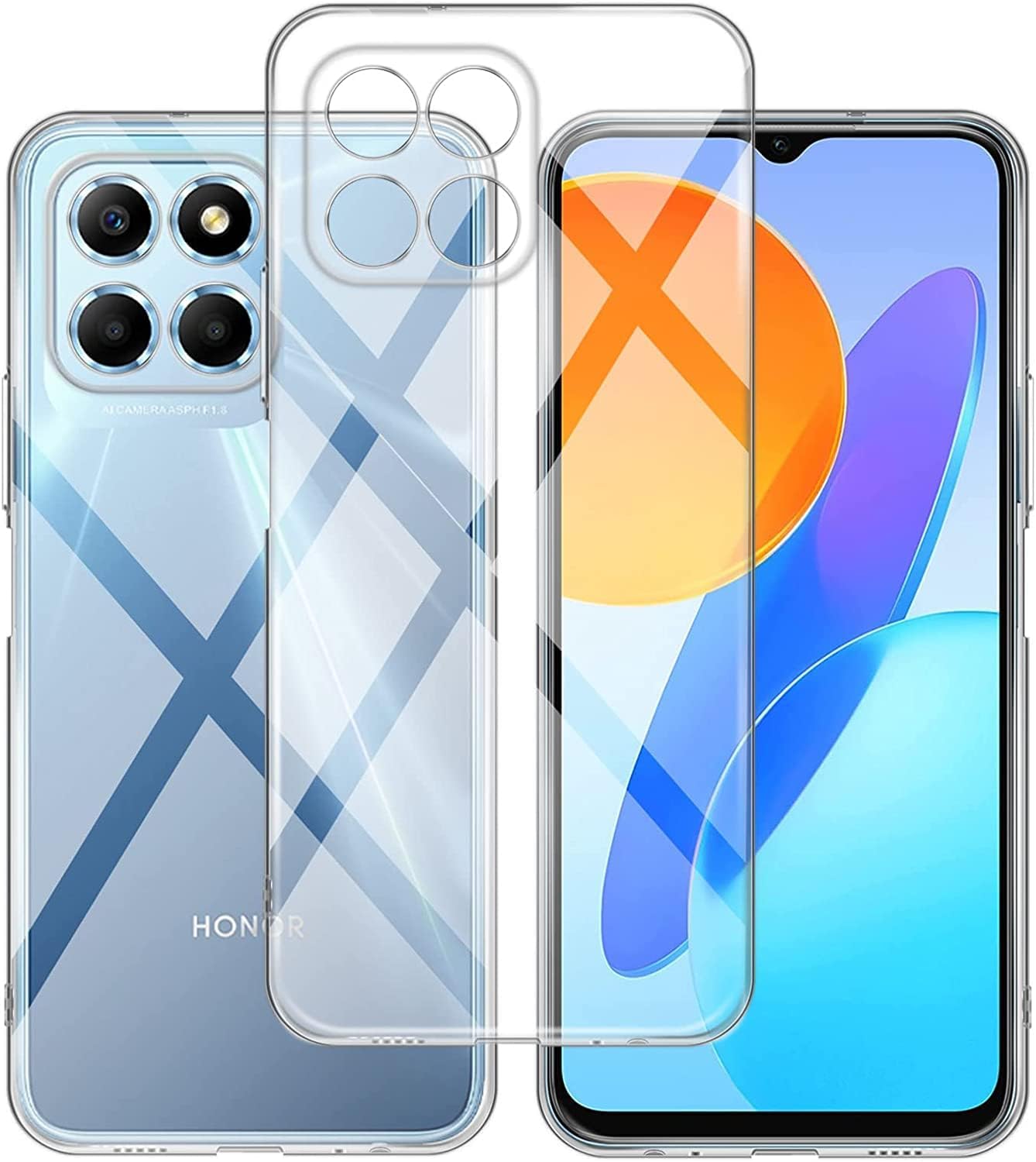 Cresee Case for Honor X6b, Clear Phone Case with Reinforced Corner ...