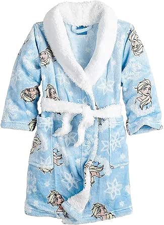 Amazon.com: Disney Girl's Frozen Plush Robe (2T, White/Blue): Clothing ...