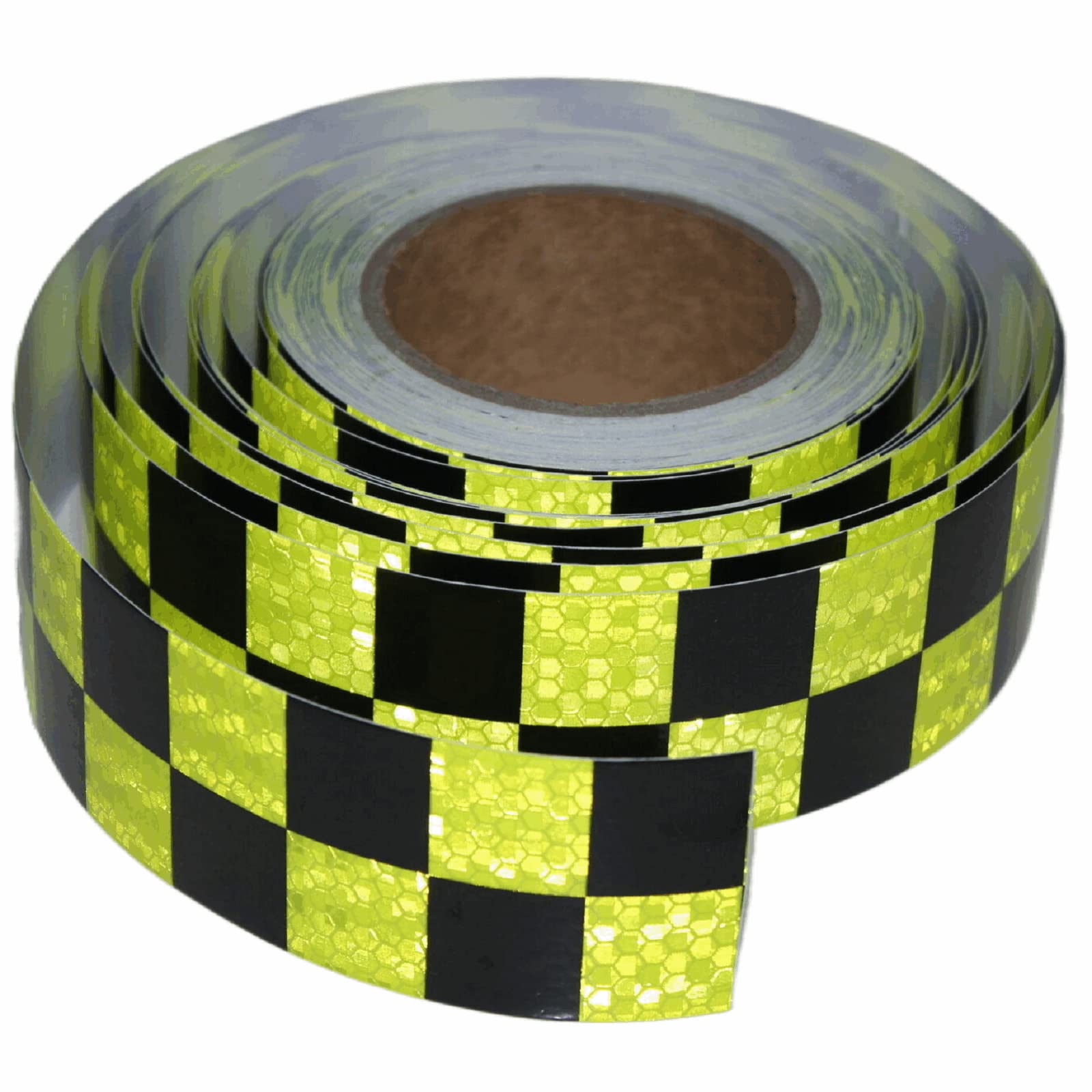 tuyrchu Reflective Tape Fluorescent Yellow & Black 2 inch X 68 FT for ...