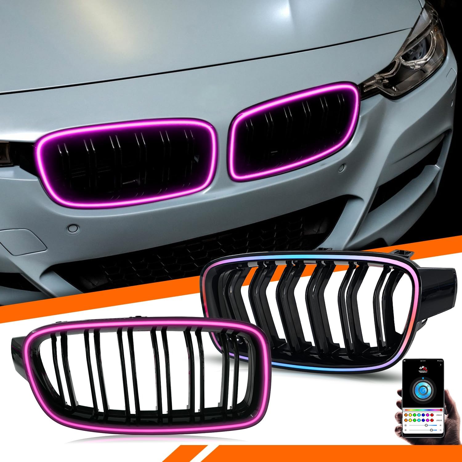 Amazon.com: COOLDNA F30 Grill for 2012-2018 BMW F30 F31 320i 328i 328d ...