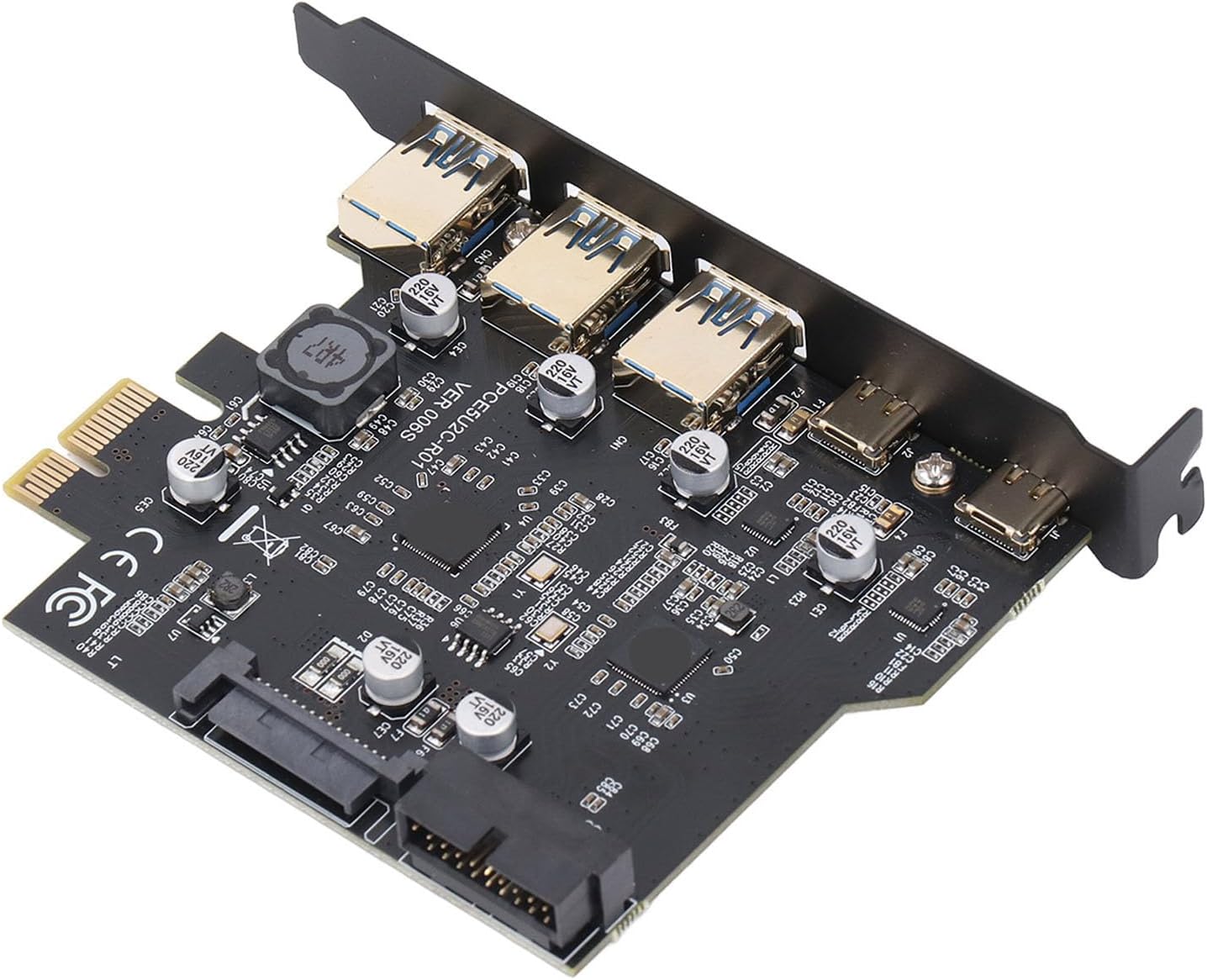 Amazon.com: FebSmart 1X USB-A & 1X USB-C 10Gbps Ports PCIE USB 3.1 GEN2 ...