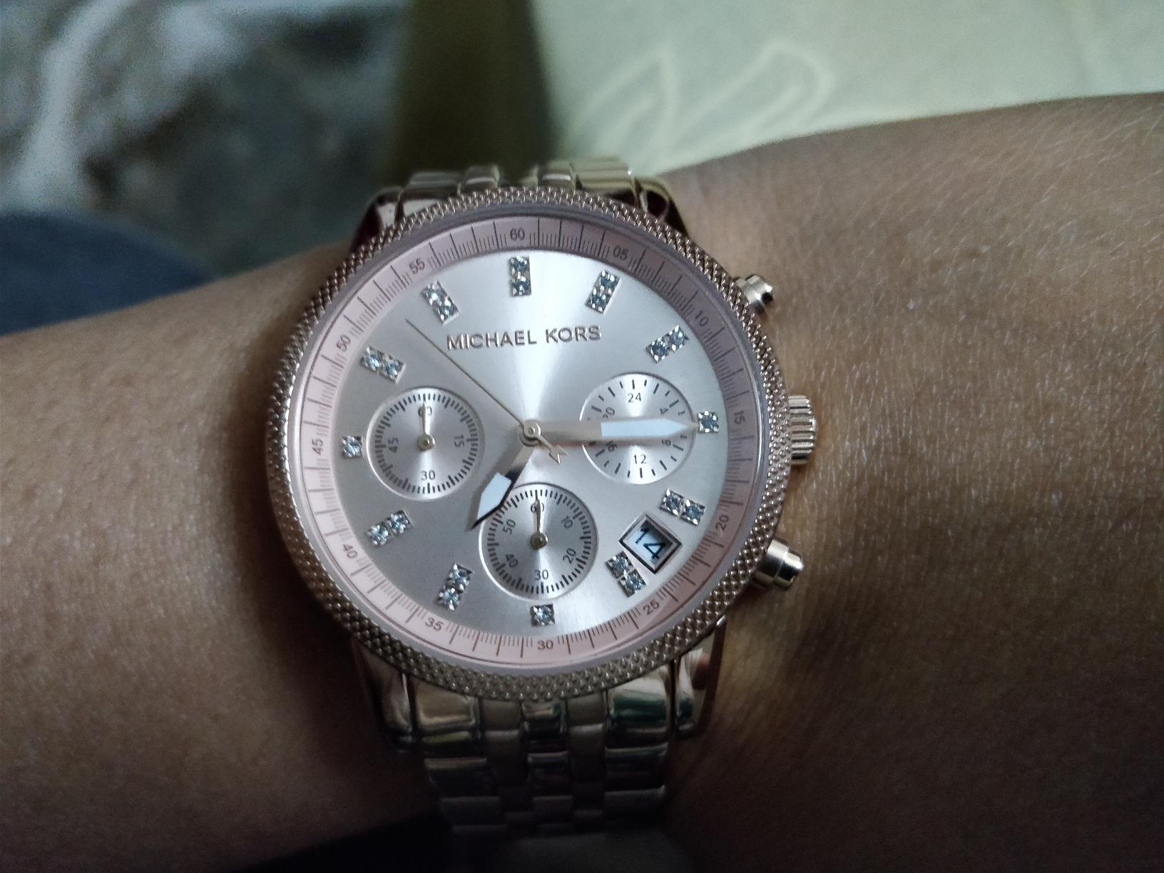 Michael Kors Analog Rose Dial Women's Watch - MK6077 : Michael Kors ...