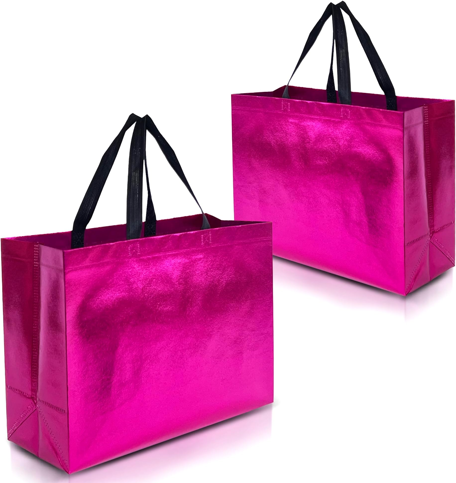 Amazon.com: Nush Nush Pink Gift Bags Extra Large Size – Set of 12 ...
