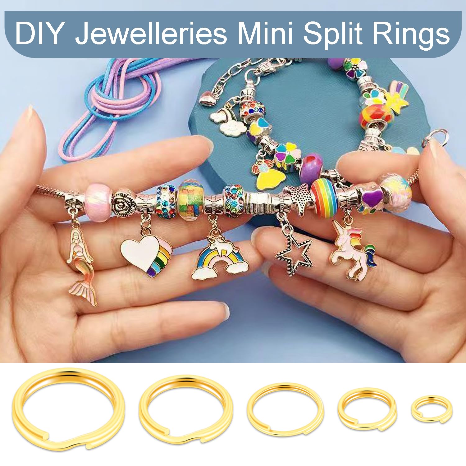 Snapklik.com : 100pcs 6mm Tiny Split Ring For Jewelry Making, Double ...