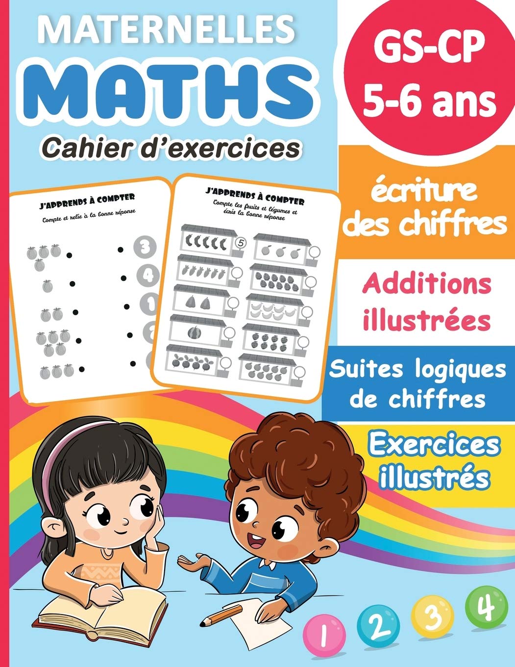 Maths Maternelles Gs Cp 5 6 Ans Cahier Dexercices Ecriture | Desertcart ...