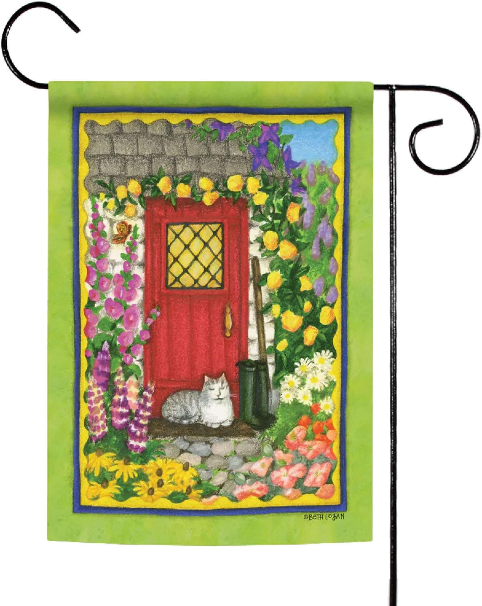 Amazon.com : Toland Home Garden 1110443 Chickadees and Berries Spring ...