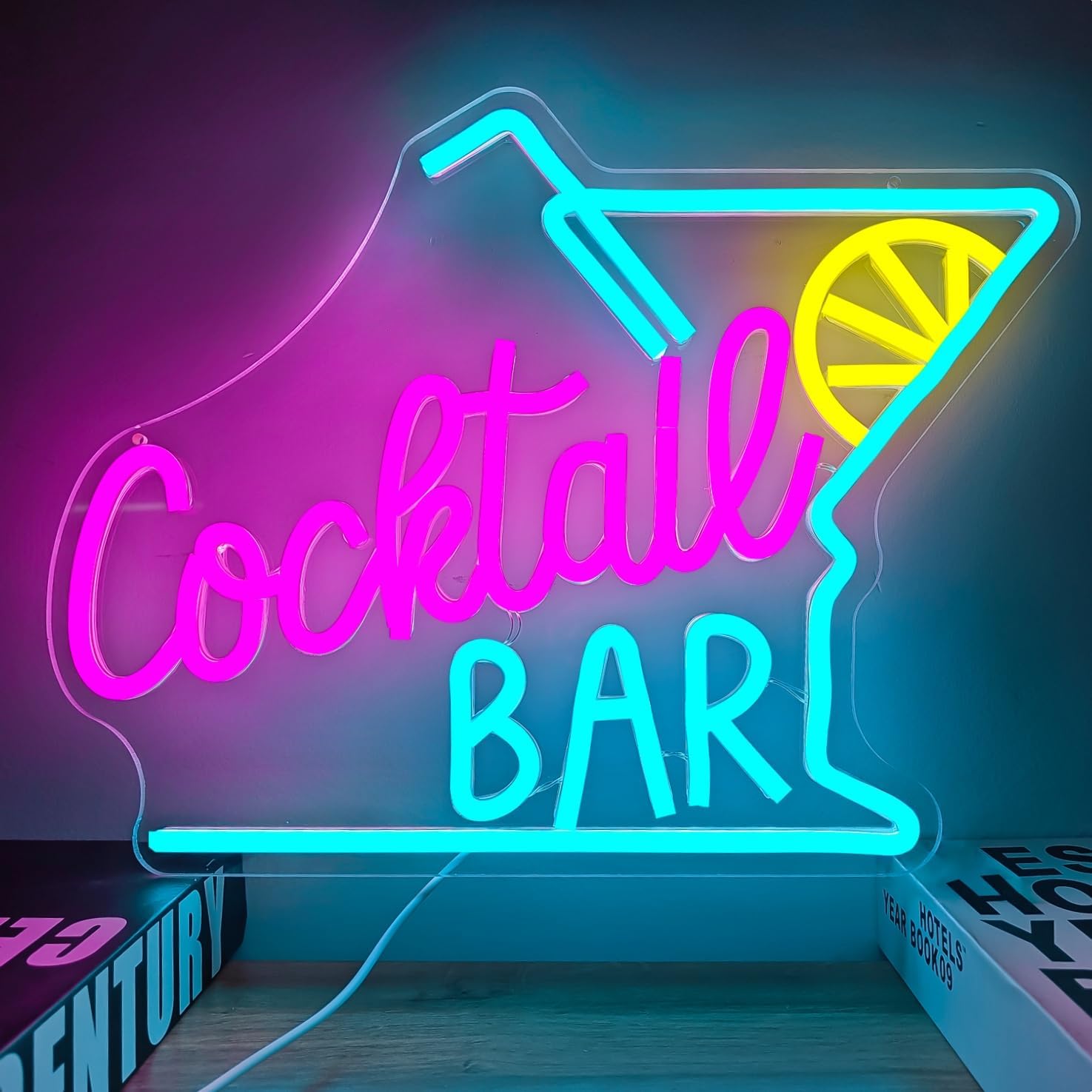 Amazon.com: Cocktails Neon Sign Cocktails Bar Neon Sign for Wall Decor ...