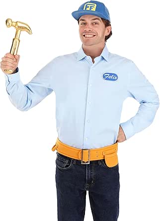Amazon.com: Adult Disney Wreck it Ralph Fix it Felix Costume Kit ...