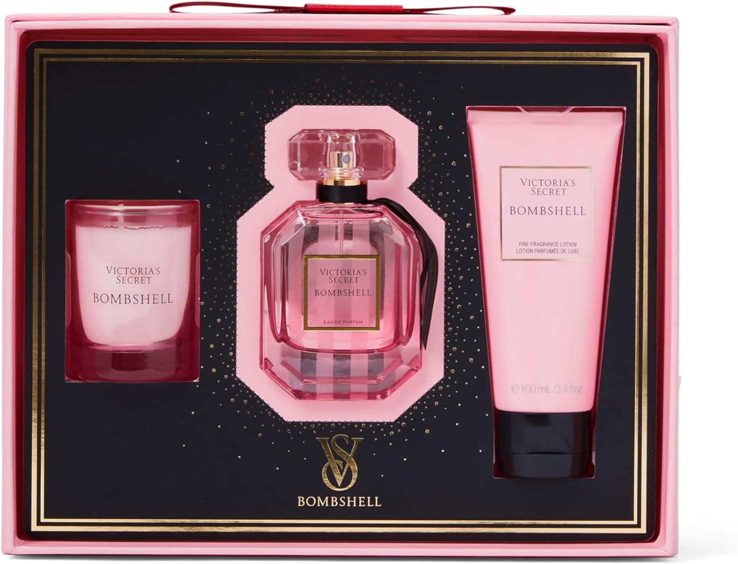 Amazon.com : Victoria's Secret Bombshell 3 Piece Luxe Fragrance Gift ...
