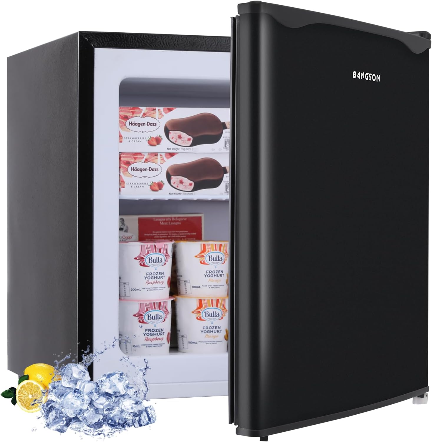 Amazon.com: BANGSON Upright Freezer,1.1Cu.ft Mini Freezer with Removable Shelf, Single Door Mini ...