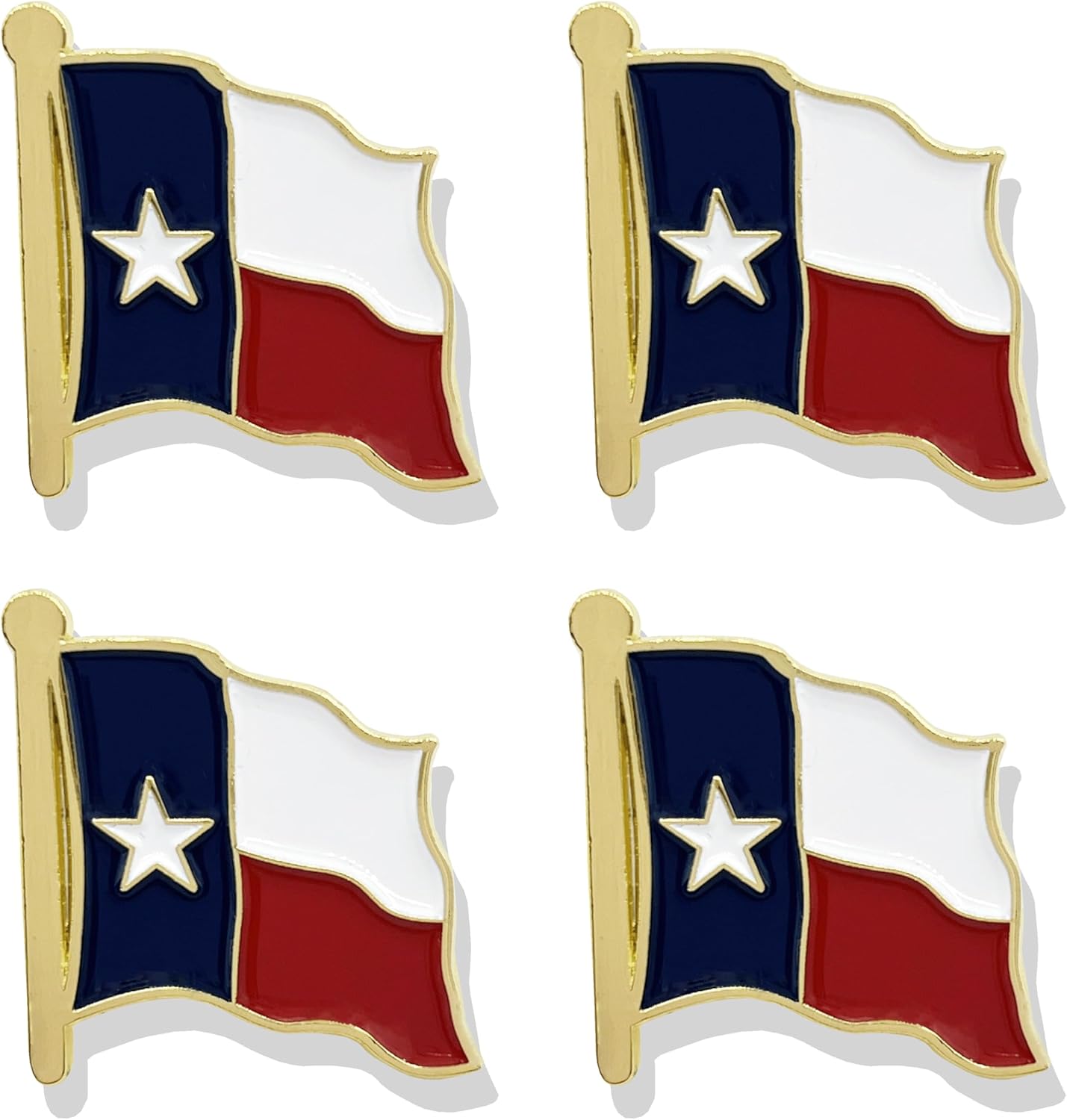 Amazon.com: HSQCEZ 4 Pack Texas Flag Lapel Pin - Texan TX Flags Pins ...