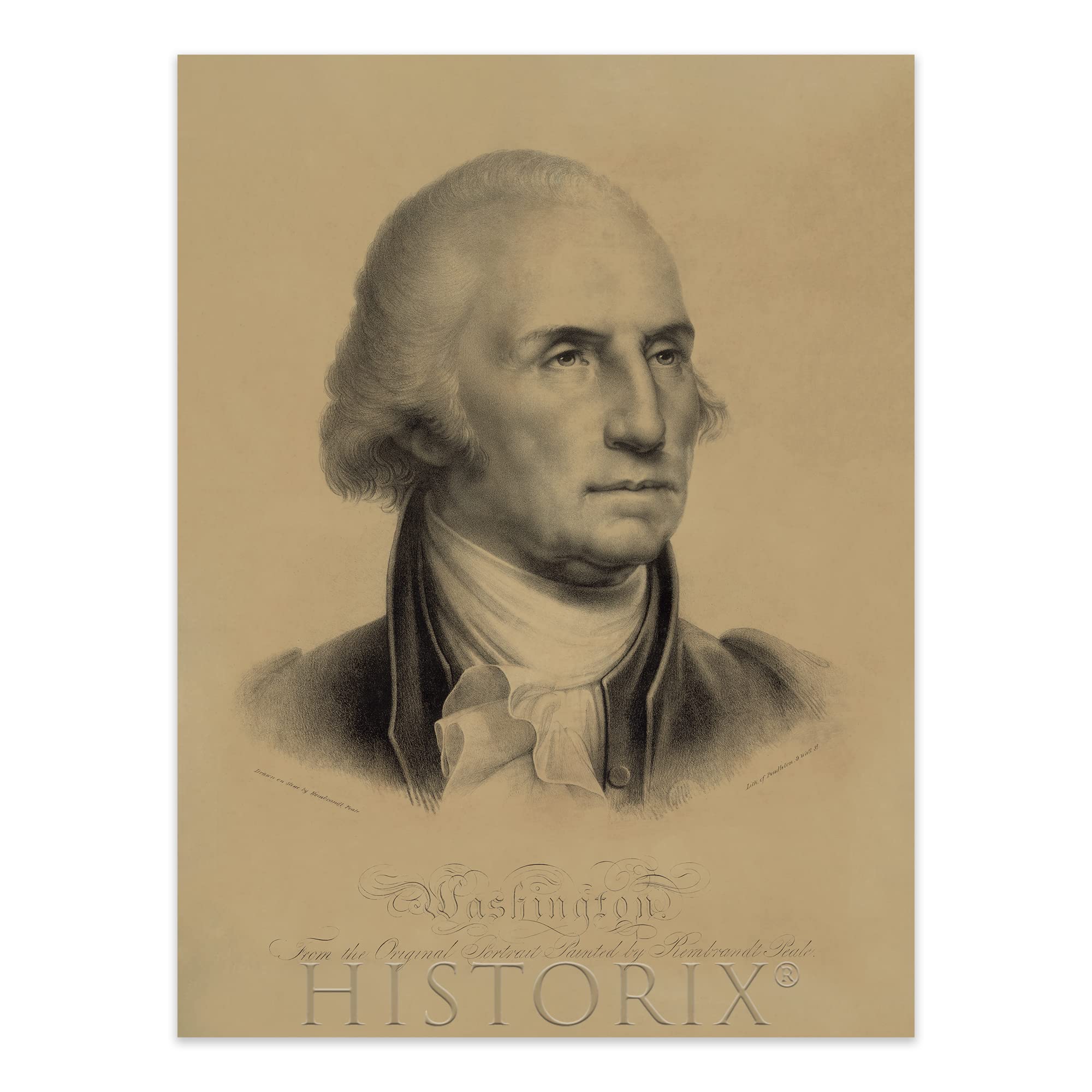 Amazon.com: HISTORIX Vintage 1827 George Washington Portrait Photo ...