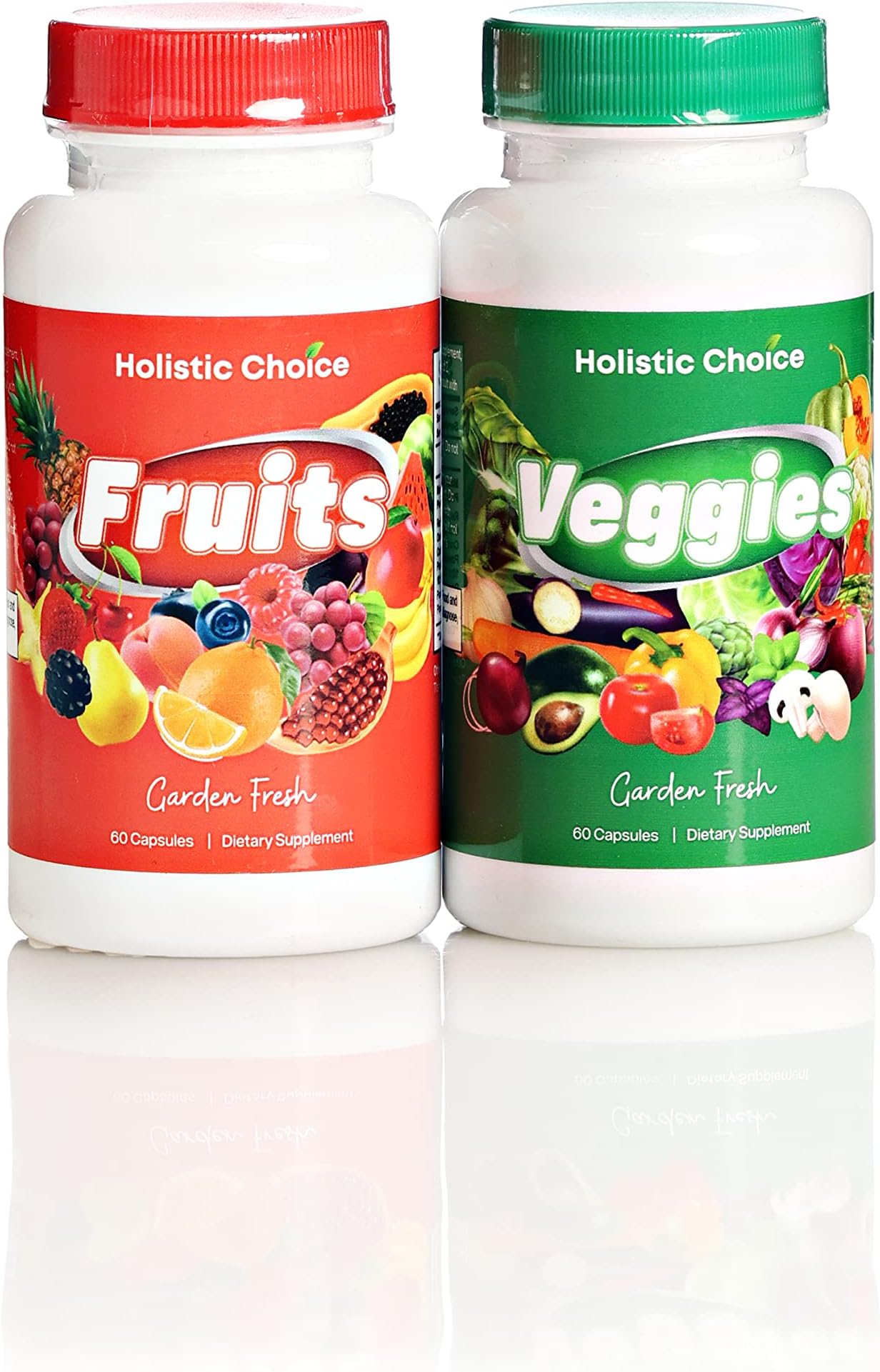 Amazon.com: Holistic Choice Fruits & Veggies 60 Capsules per Bottle ...