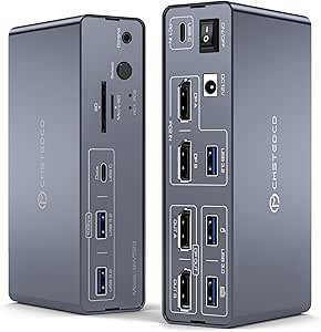 Amazon.com: DGYBDFC KVM Docking Station 4K120Hz Displayport USB C KVM Switch 2 Monitors 2 ...