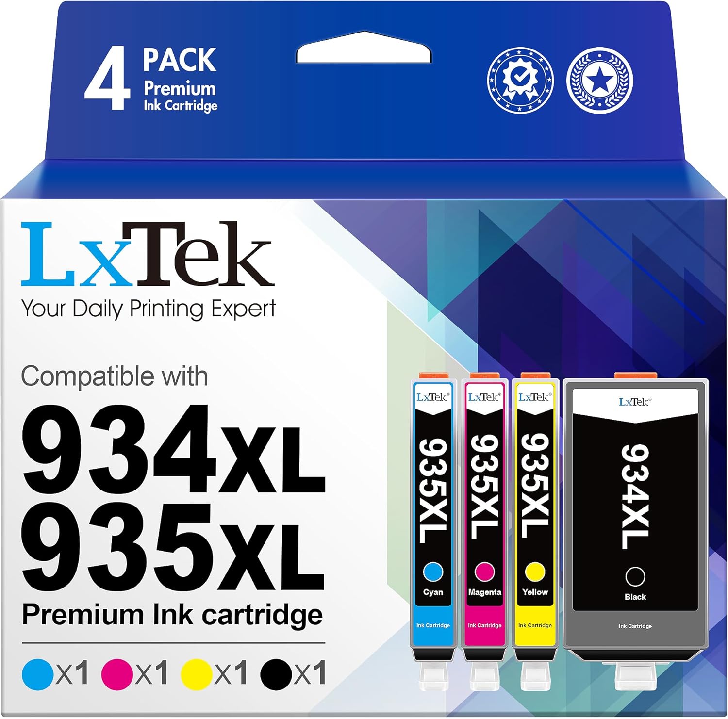 LxTek 934XL 935XL Replacement for HP 934 935 934 XL 935 XL Ink ...