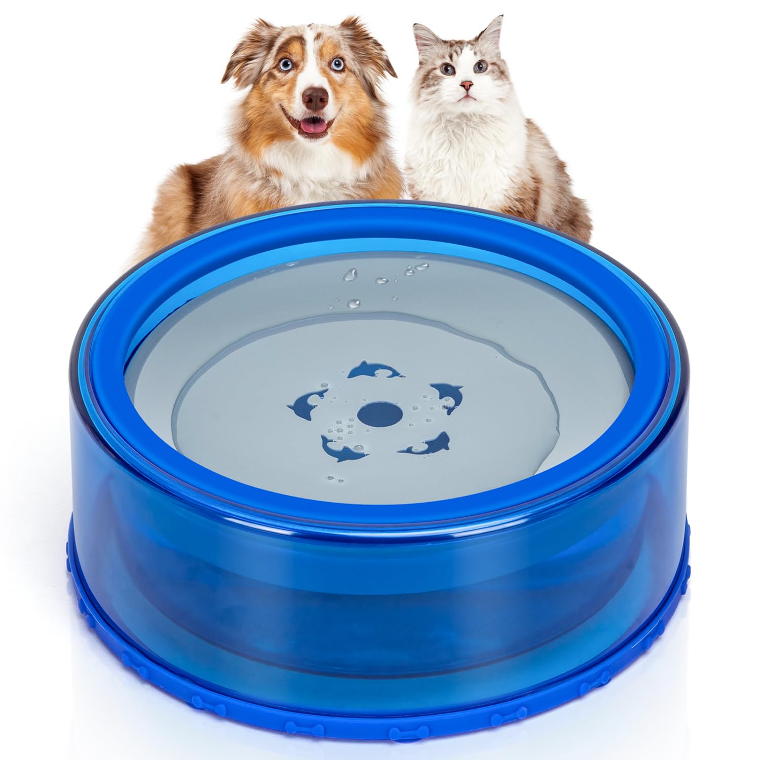 Nobleza Non Spill Dog Water Bowl, Anti Spill Pet Water Bowl, Slow ...