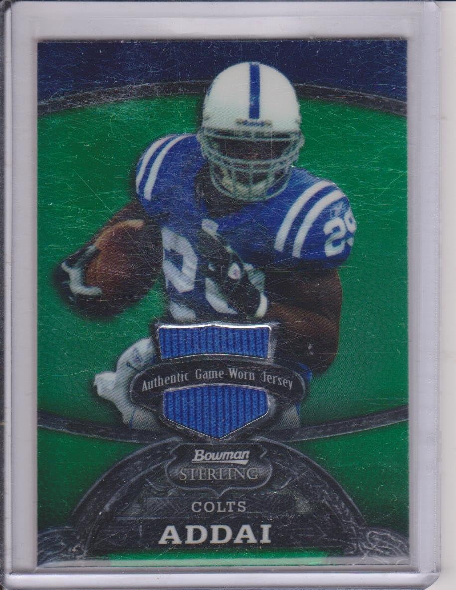 Amazon.com: 2008 Bowman Sterling Joseph Addai Colts 183/249 Game Used ...