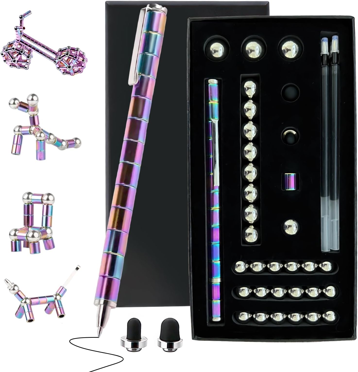Magnetic Fidget Pen - Multifunctional Decompression Magnet Writing Toy ...