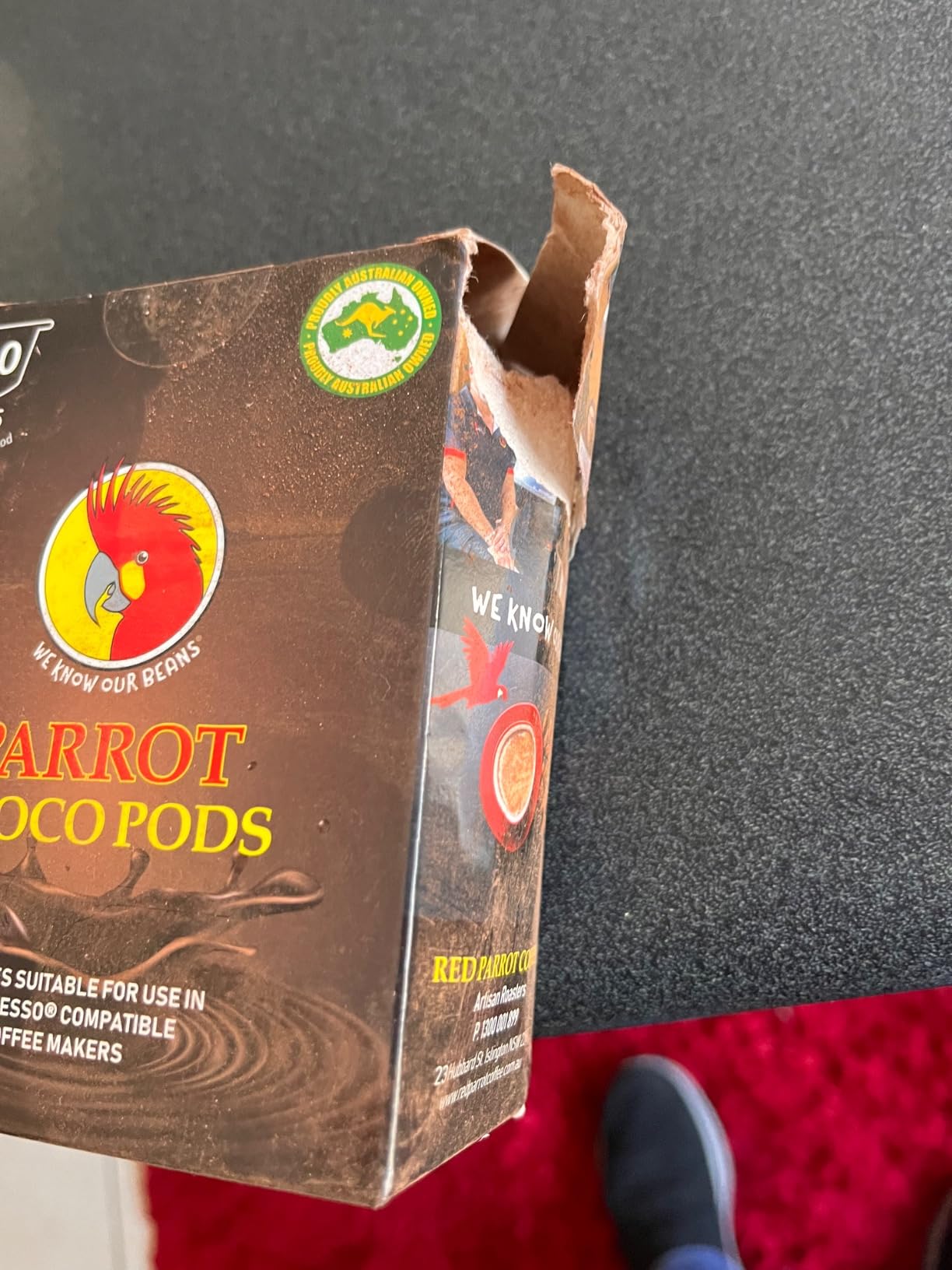 Red Parrot Coffee - Premium Chocolate Pods, 20 Pods : Amazon.com.au ...