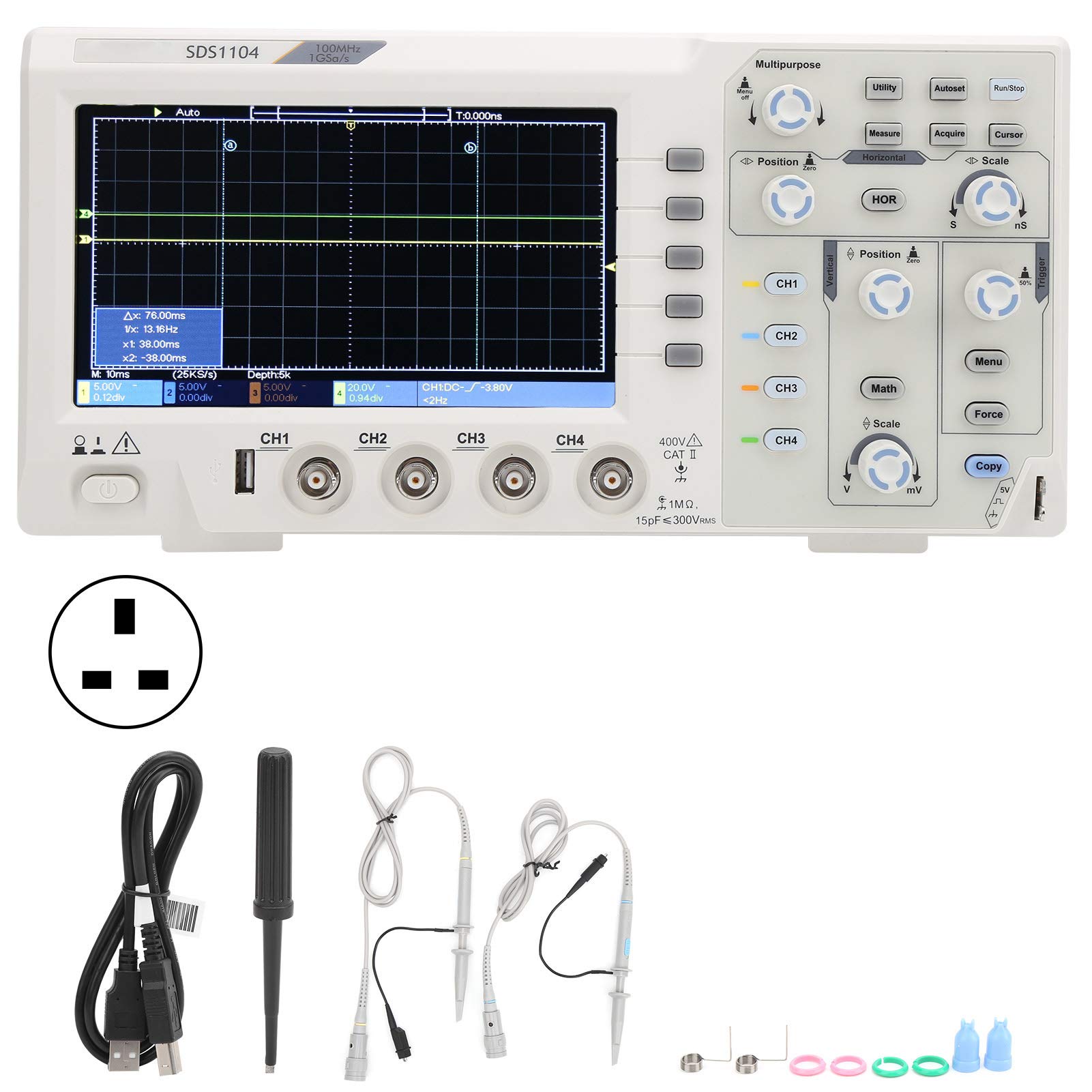 Oscilloscope Kit Digital Oscilloscope Waveform Zoom Function Automatic ...