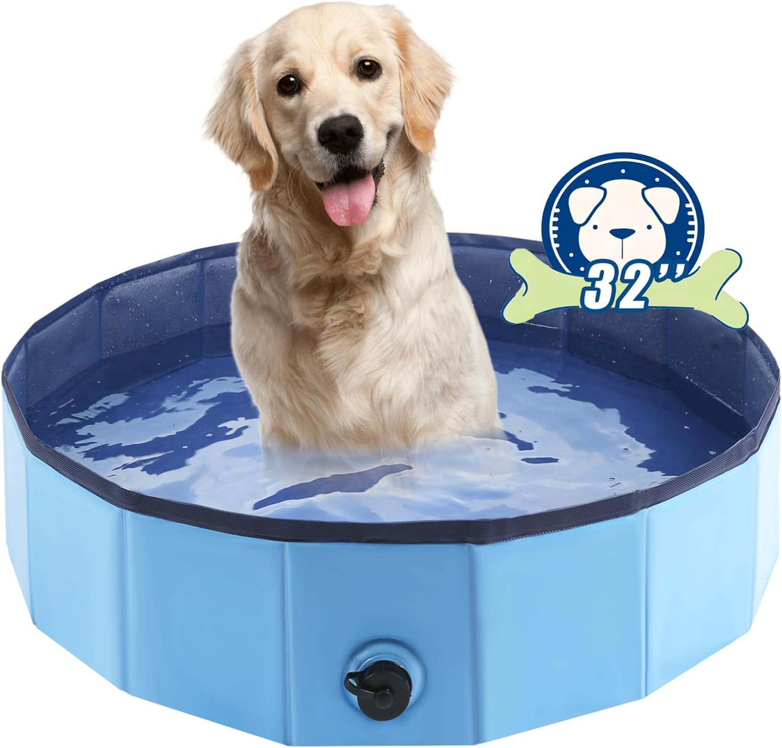 Amazon.com: Frontpet Foldable Dog Pool - Collapsible Pet Pool, Bathing ...