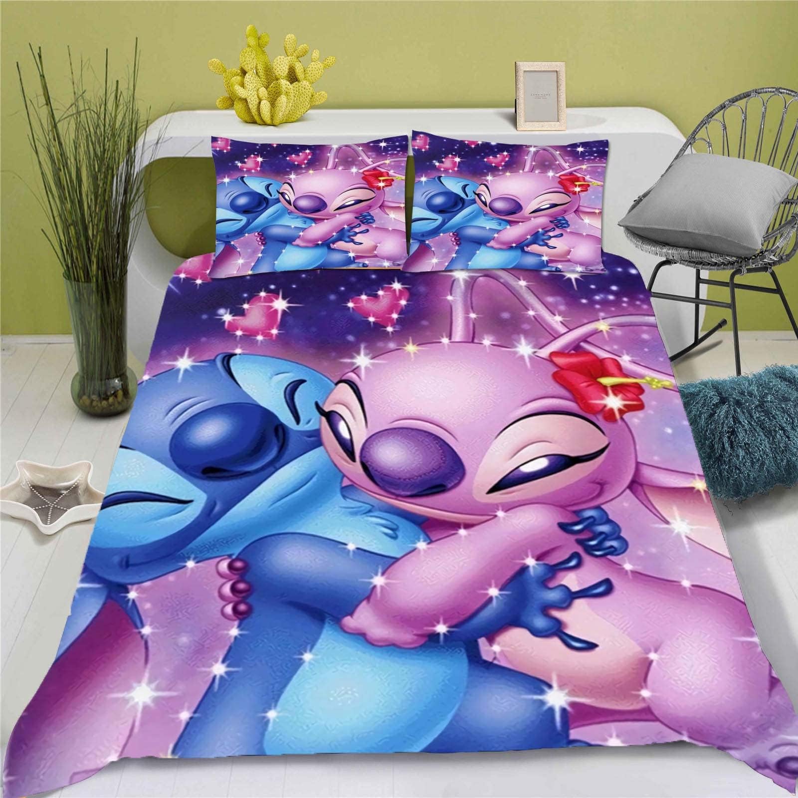 Disney Bedding for Girls, Stitch Single Duvet Cover Set, Double Bedding ...