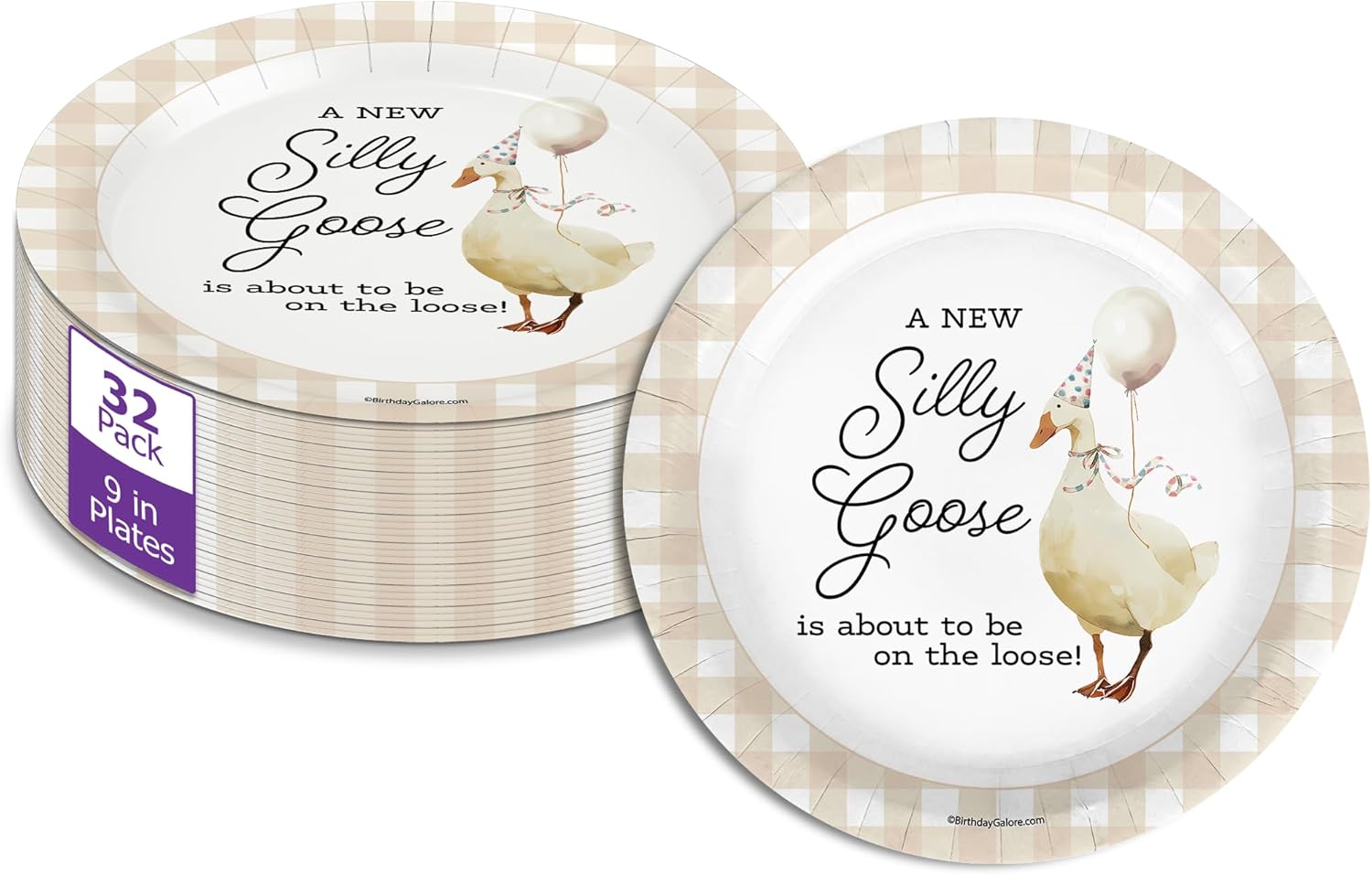 Amazon.com: Birthday Galore Silly Goose Baby Shower - 32 Piece ...