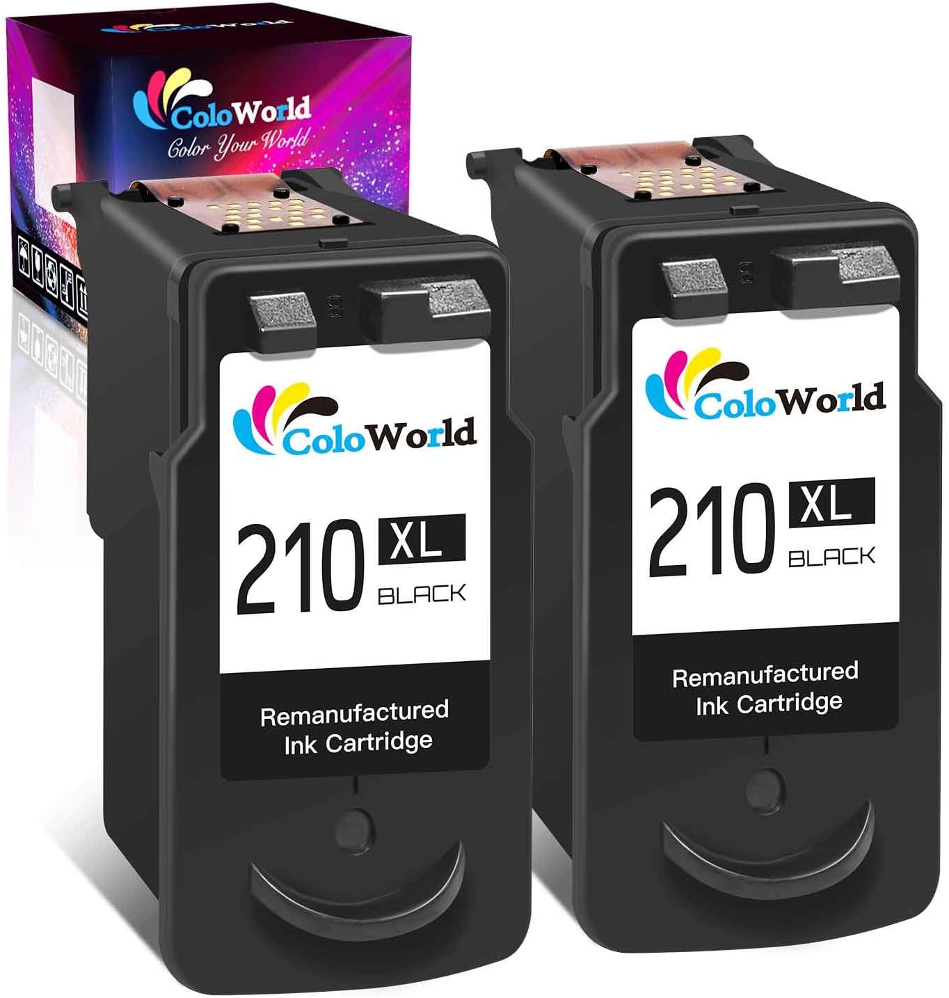 Amazon.com: ColoWorld Remanufactured 210XL Black Ink Cartridge ...