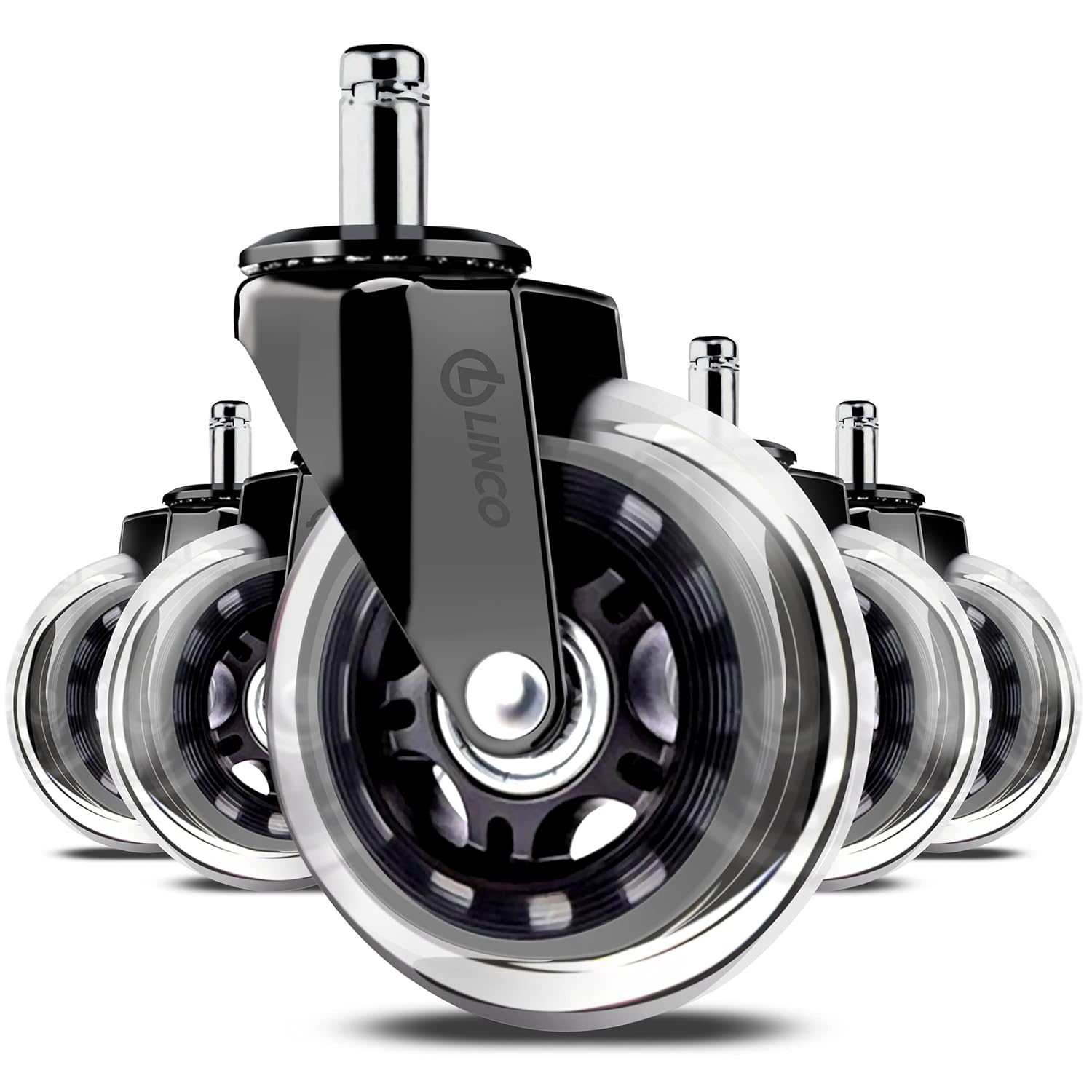 Amazon.com: Linco 3” Heavy Duty Swivel Office Chair Wheels - Set of 5 ...