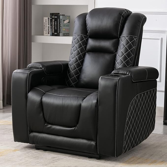 Amazon.com: CANMOV Power Recliner Chair with USB Ports and Cup Holders ...