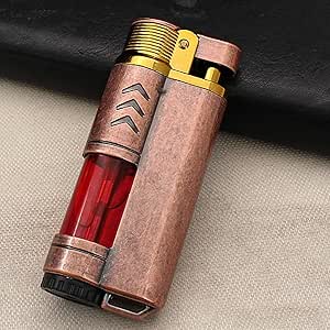 Amazon.co.jp: Portable Pocket Mini Lighter Adjustable Butane Lighter ...