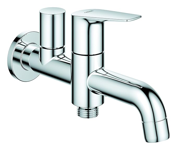 GROHE New BauEdge Bib Tap 2-in-1, Chrome, 20284001 : Amazon.in: Home ...