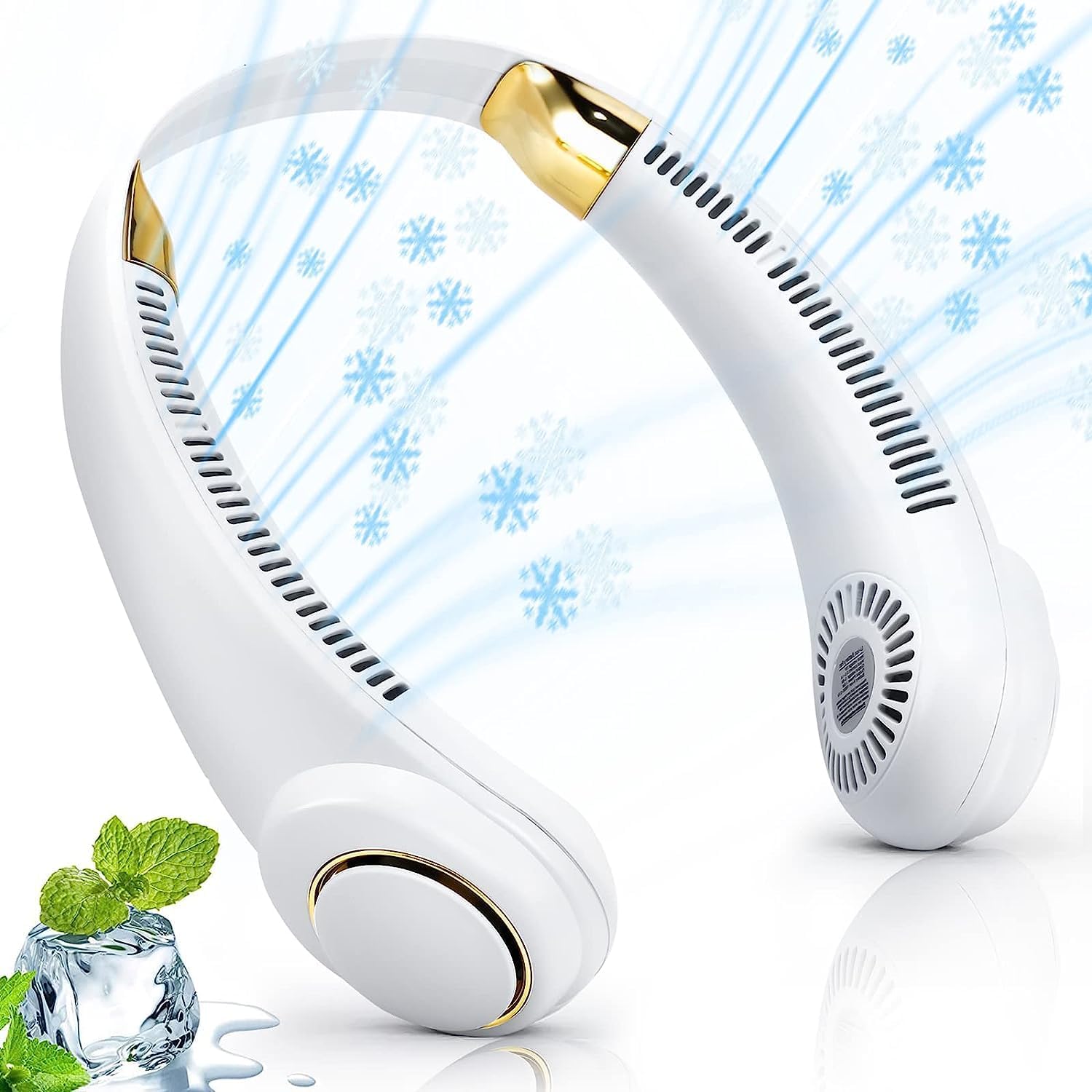 Amazon.com: Wearable Mini Fan for Neck, 360° Airflow USB Rechargeable 3 ...