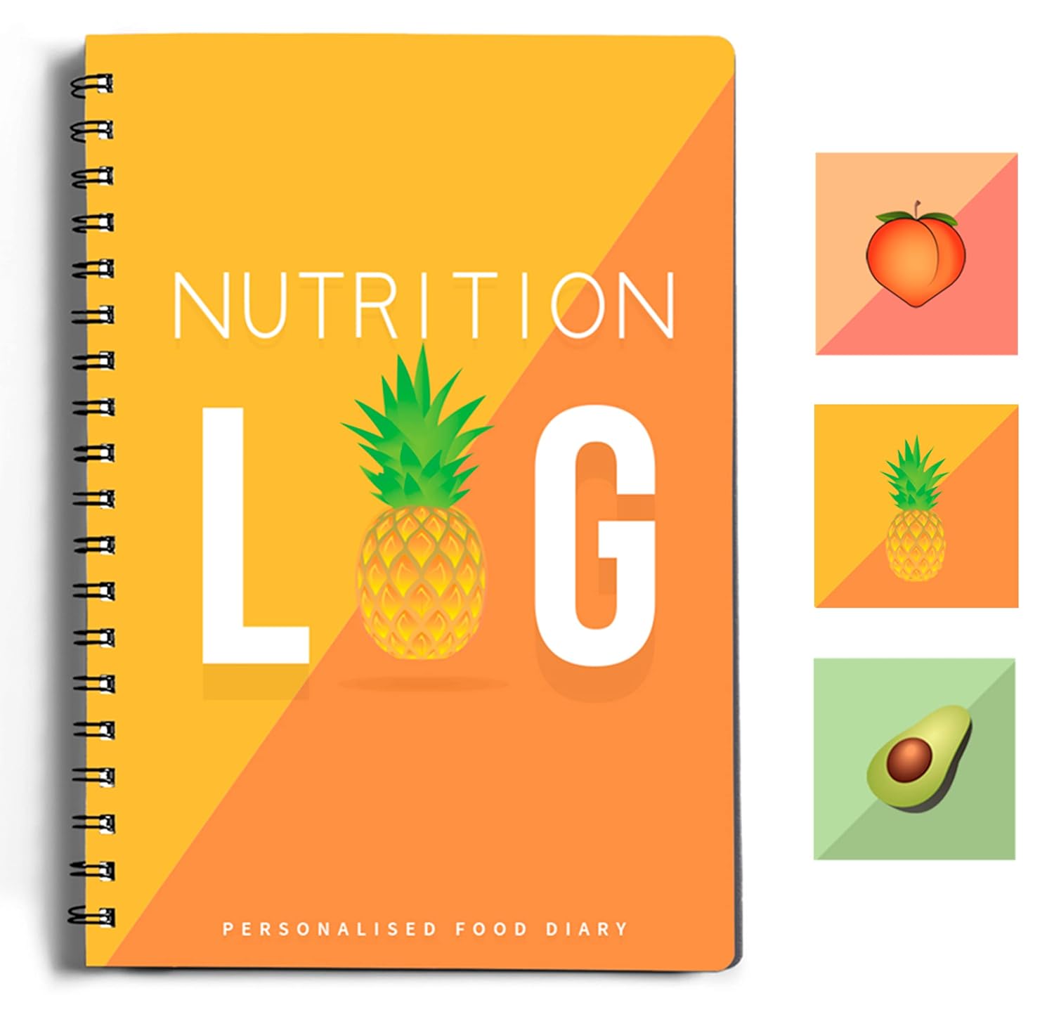 Amazon.com : Nutrition Log - A5 Daily Food Diary and Meal Planner - Set ...