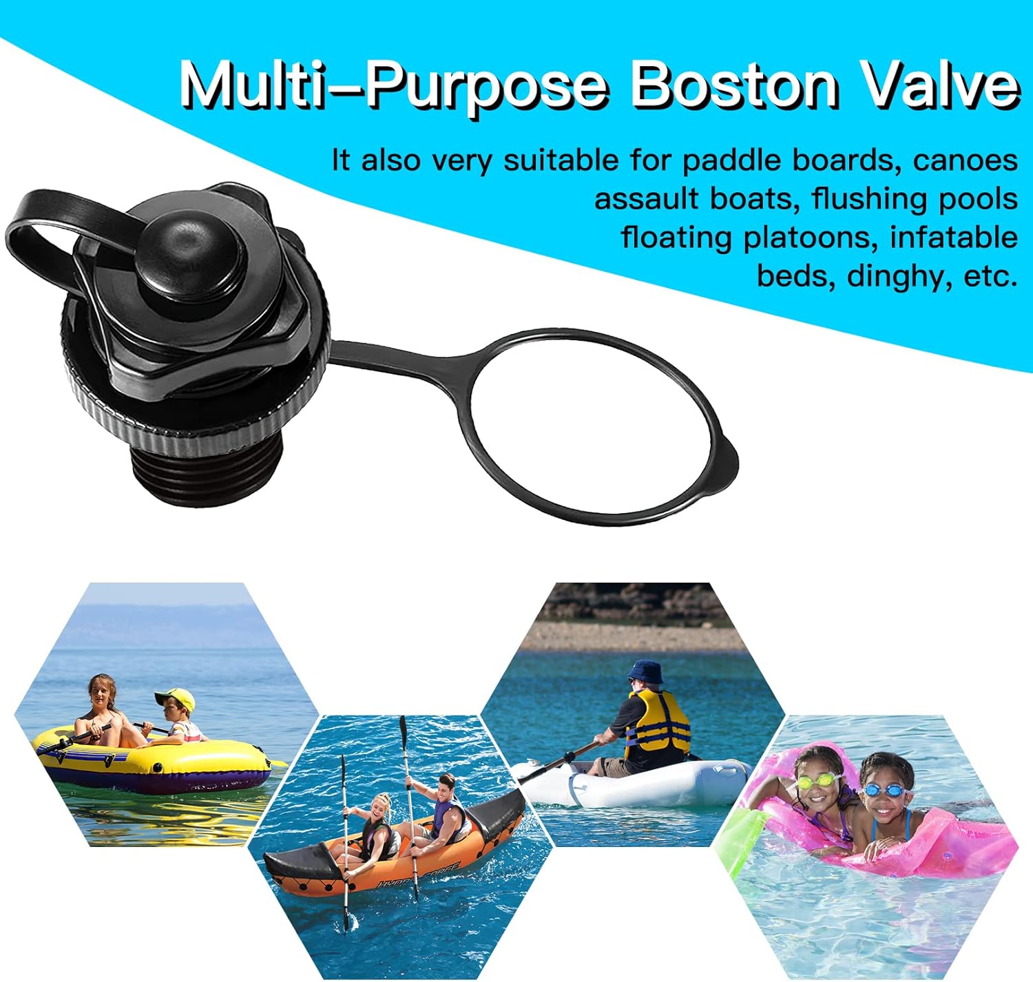 Air Valve Inflatable Boat Spiral Air Plugs 2pcs Inflatable Boat Air ...