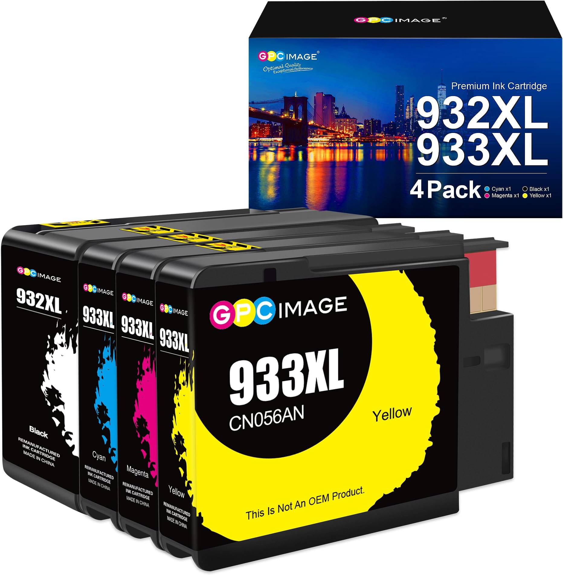 Amazon.com: 932XL 933XL Compatible Ink Cartridge Replacement for HP ...