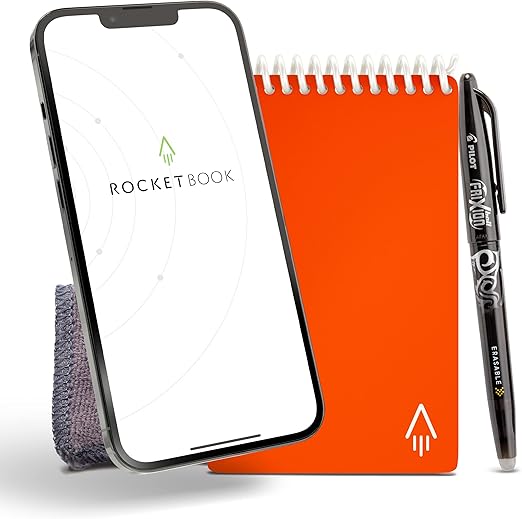 Amazon.com : Rocketbook Smart Reusable Notebook, Mini Spiral Notebook ...