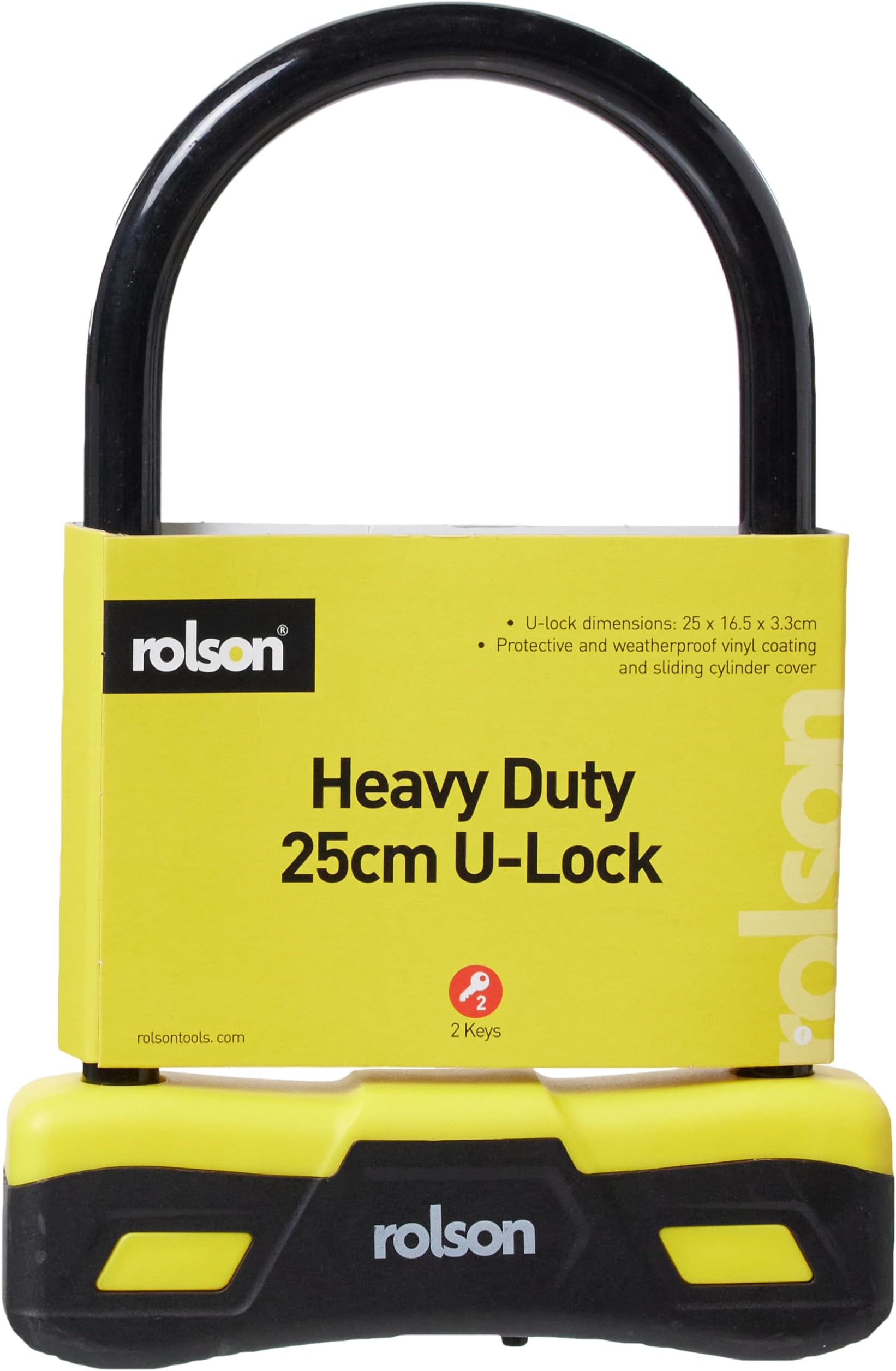 Rolson 66743 250 x 165 mm U Type Bicycle Lock , Black : Amazon.co.uk ...