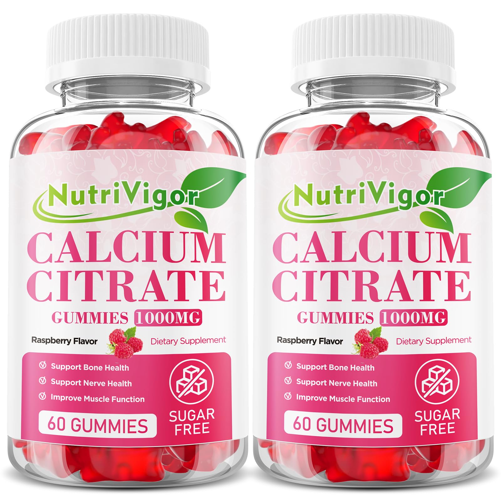 Amazon.com: NutriVigor Calcium Citrate Gummies 1000 mg, Chewable ...