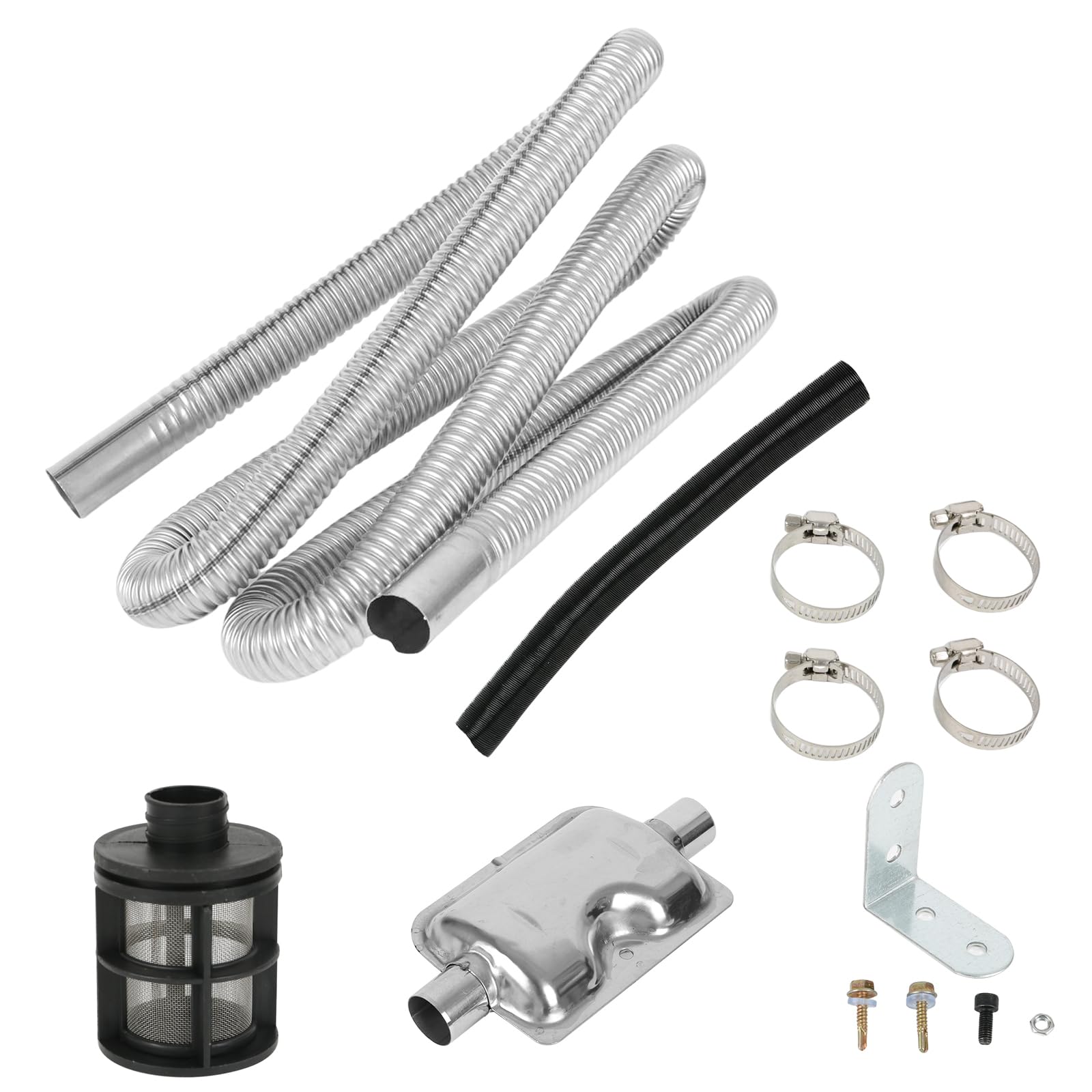 Amazon.com: Copgge 180cm Stainless Steel Diesel Heater Exhaust Pipe ...