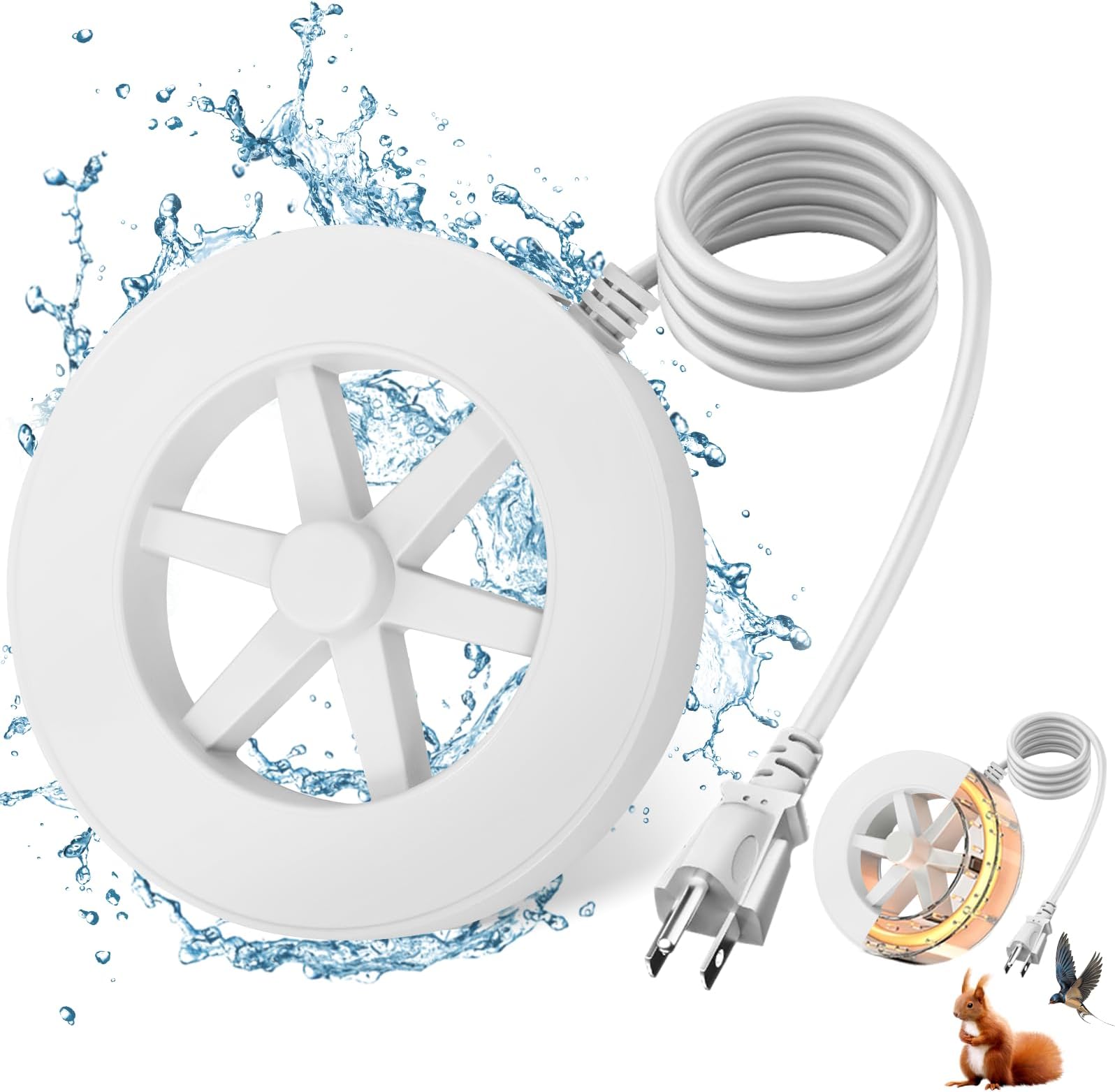 Amazon.com : Teodute Utility De-Icer with 39.4IN Power Cord Submergible ...