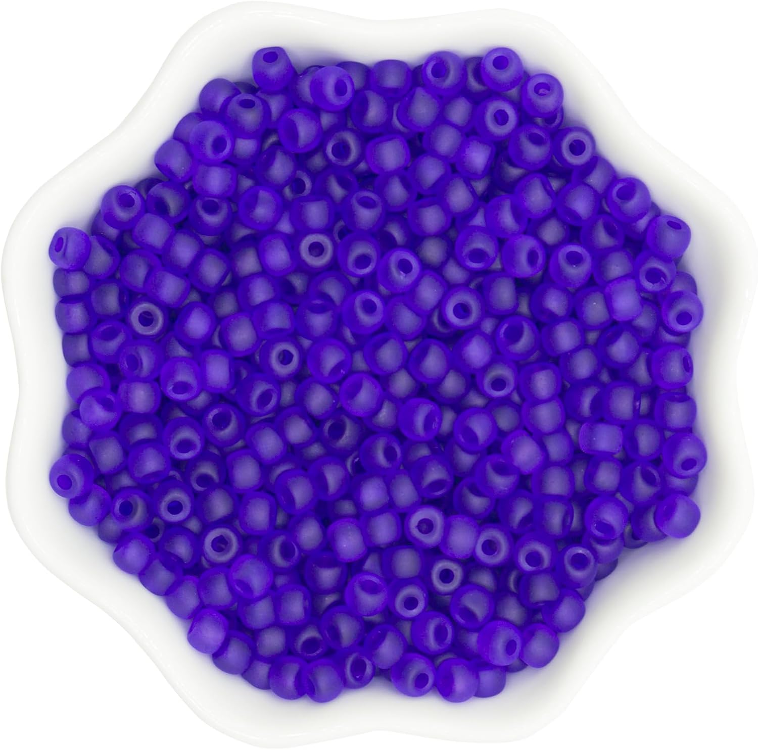 Amazon.com: 4mm Frosted Glass Beads Bulk, 500pcs Small Round Beads for ...