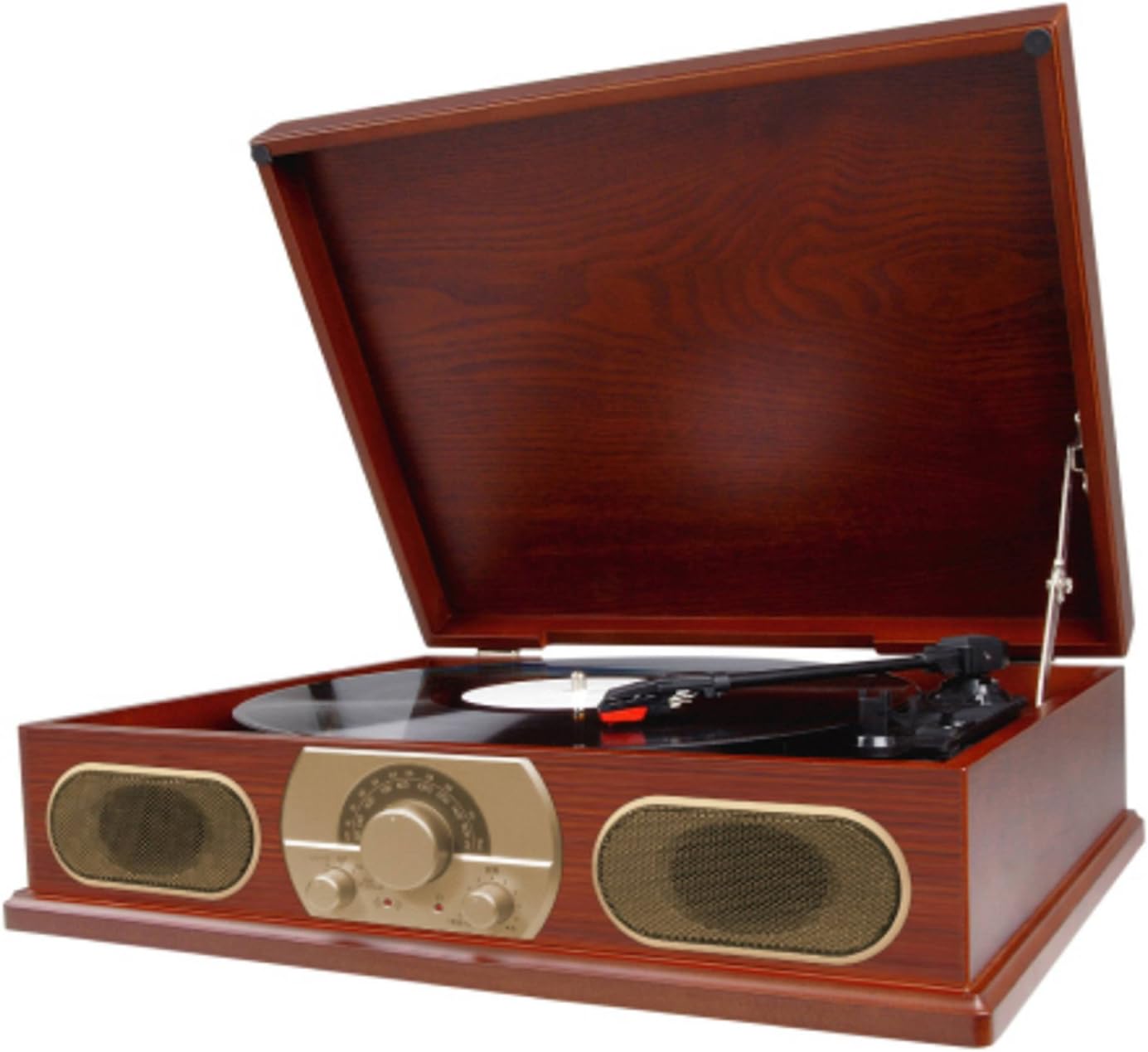 Amazon.com: Studebaker SB6051 3 Speed Full Size Wooden Turntable with ...