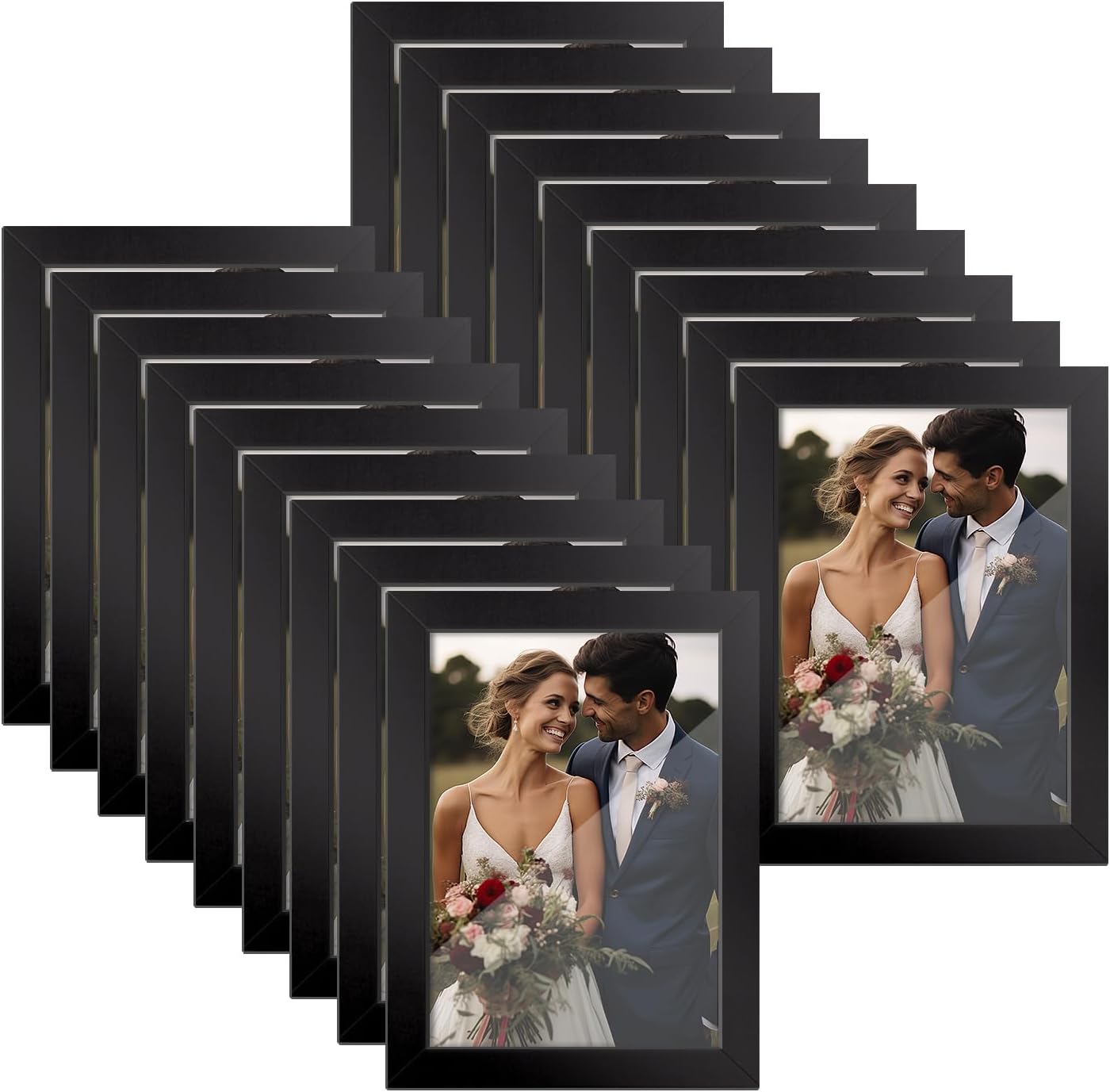 Amazon.com - 4x6 Picture Frame Set of 18, Wood Photo Frame for 4x6 ...