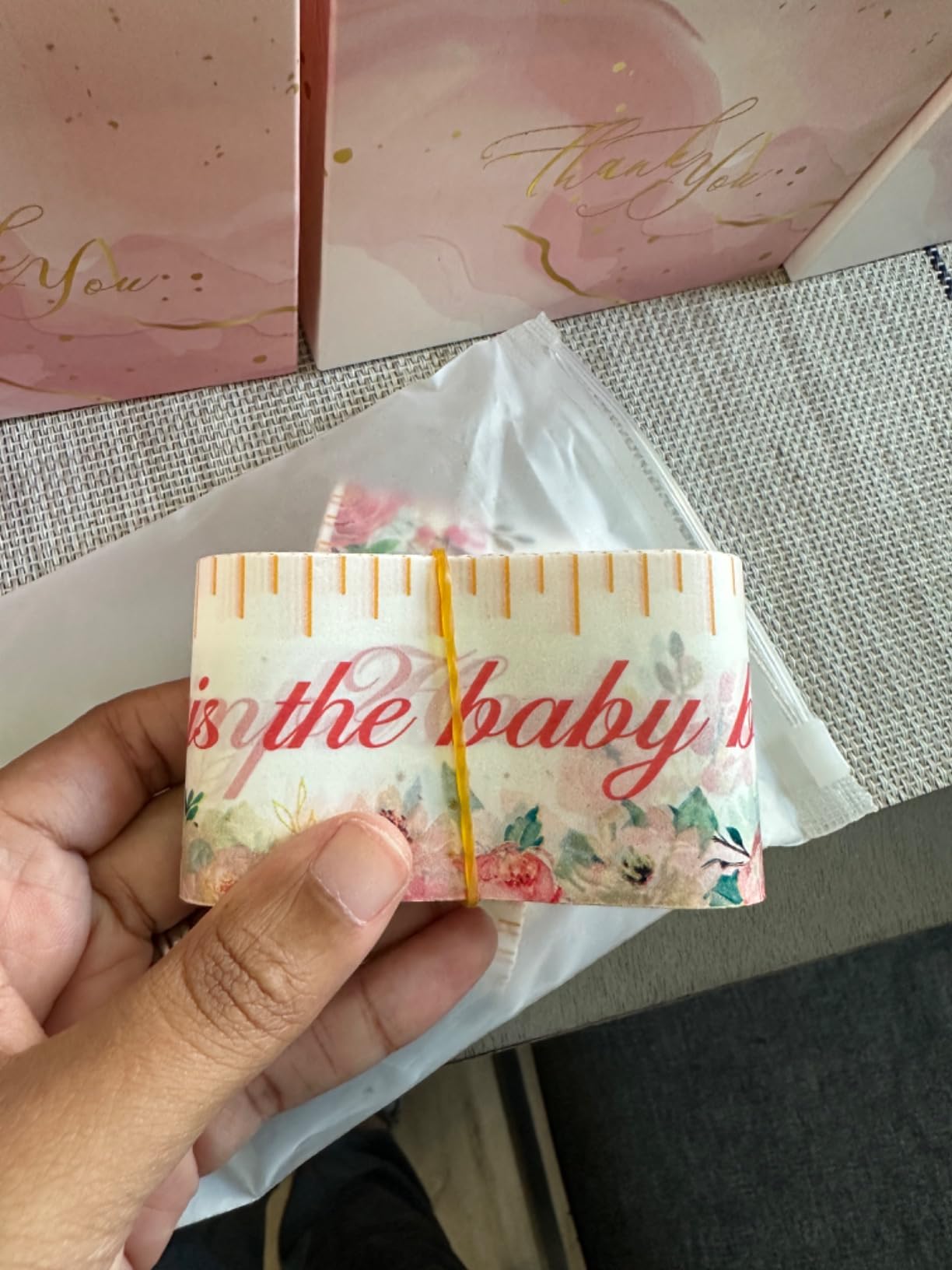 Amazon.com: Weecent Baby Shower Games, 2 Rolls 2 Inch x 150 Feet Belly ...