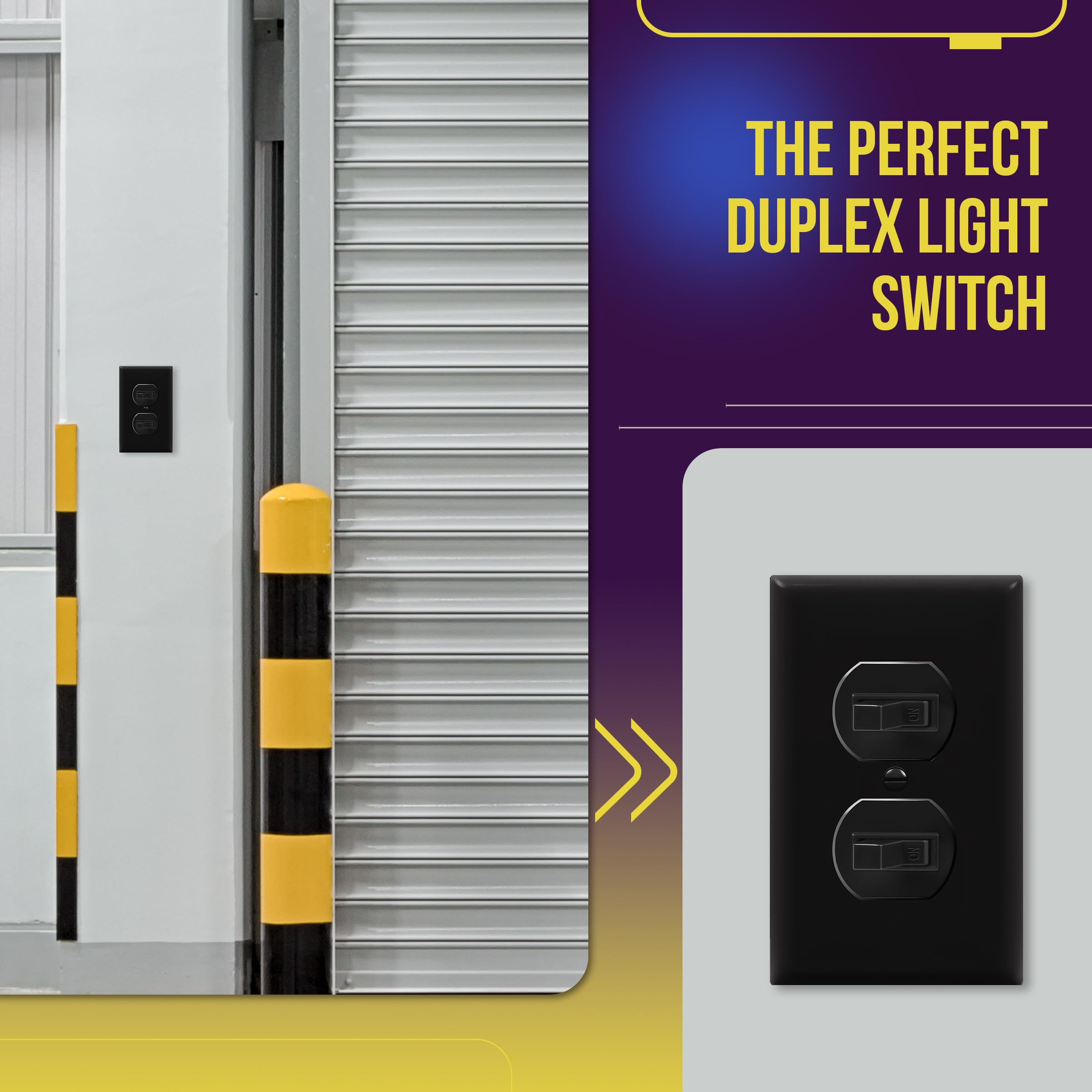 Residential Duplex Light Switch