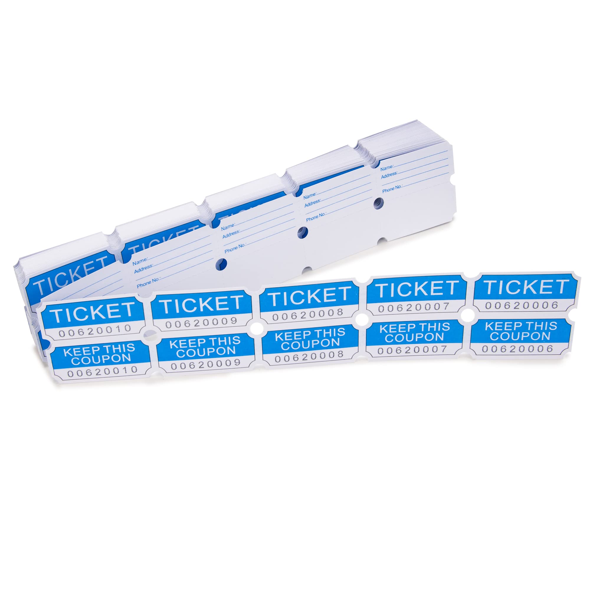 Blue Raffle Ticket Clipart