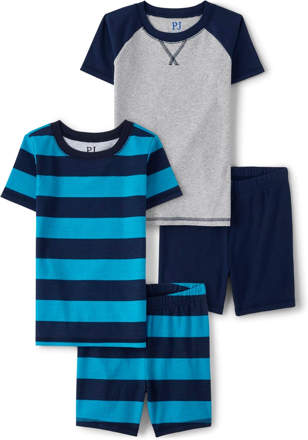 Amazon.com: The Children's Place Boys Sleeve Top and Shorts Snug Fit ...