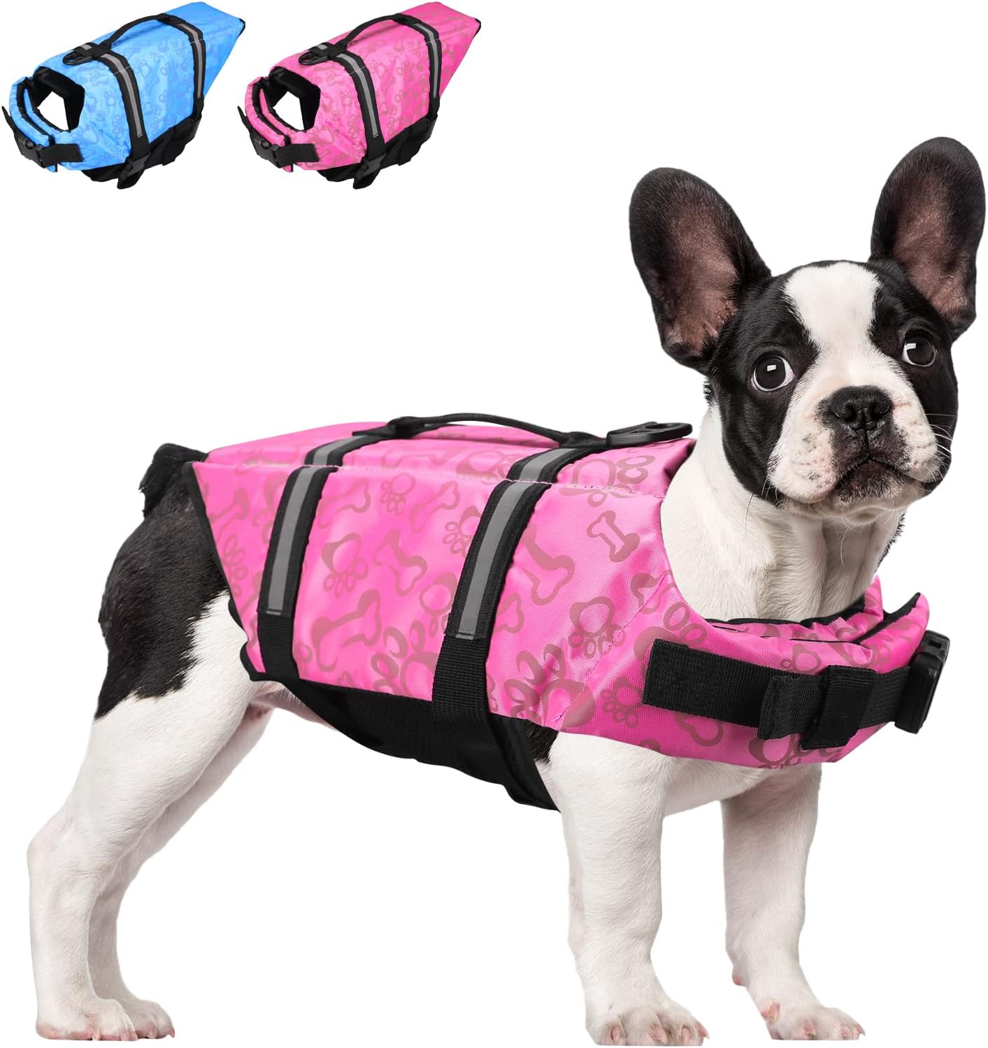 Amazon.com : Neween Dog Life Jacket Adjustable Lightweight Dog Life ...